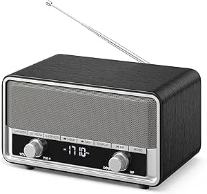 Amazon.com: AM FM Radio Plug in Wall Digital Clock Radio for Bedroom ...