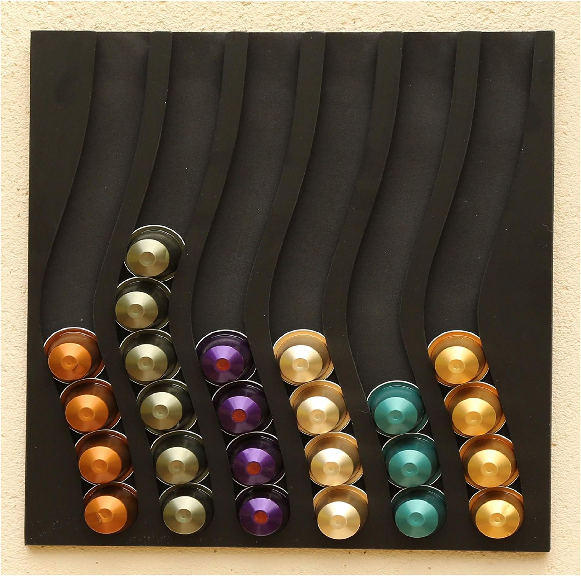 cafedeco Capsule Dispenser, Capsule Holder, Wall Holder for 30 Capsules ...