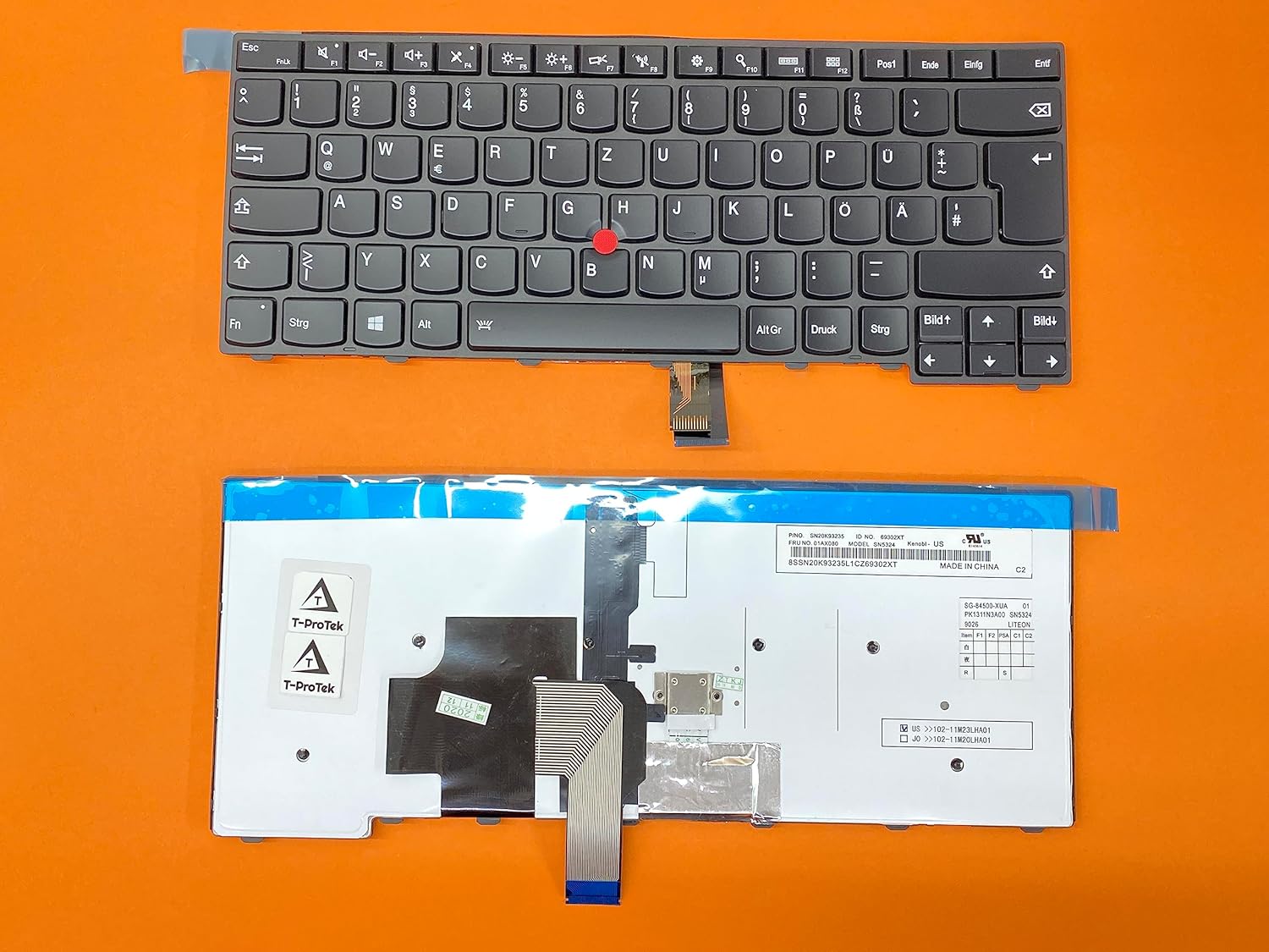 Keyboard – Colour: Black – with Lighting German Keyboard Layout ...