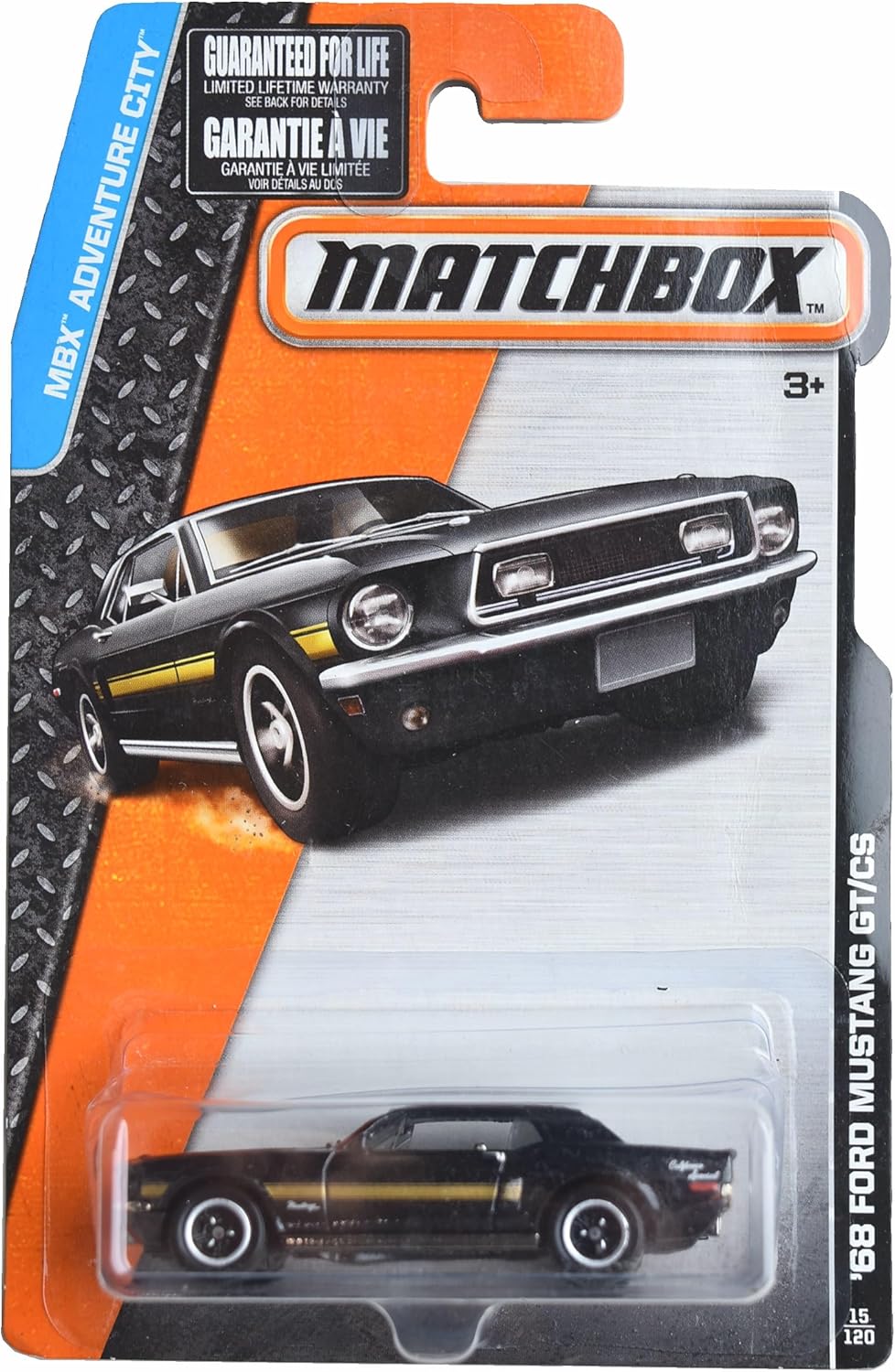Amazon.com: Matchbox '68 Ford Mustang GT/CS, Adventure City 15/120 ...