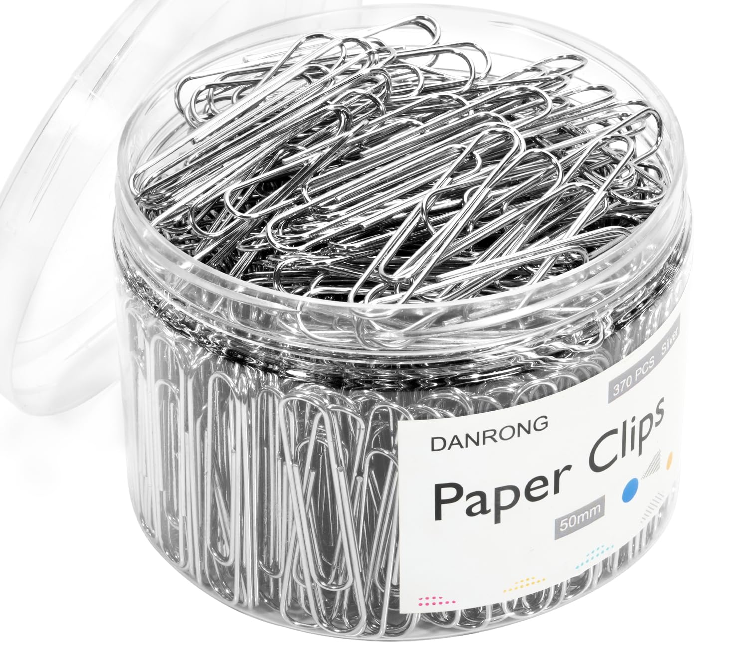 Snapklik.com : DANRONG Silver Jumbo Paper Clips, 370pcs 2 Inch