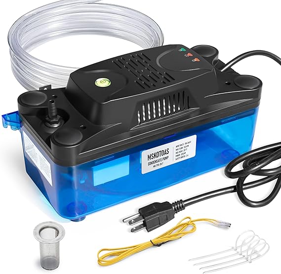 Amazon.com: 1/30 HP 132 GPH 20 FT Lift Transparent Condensate Pump for ...