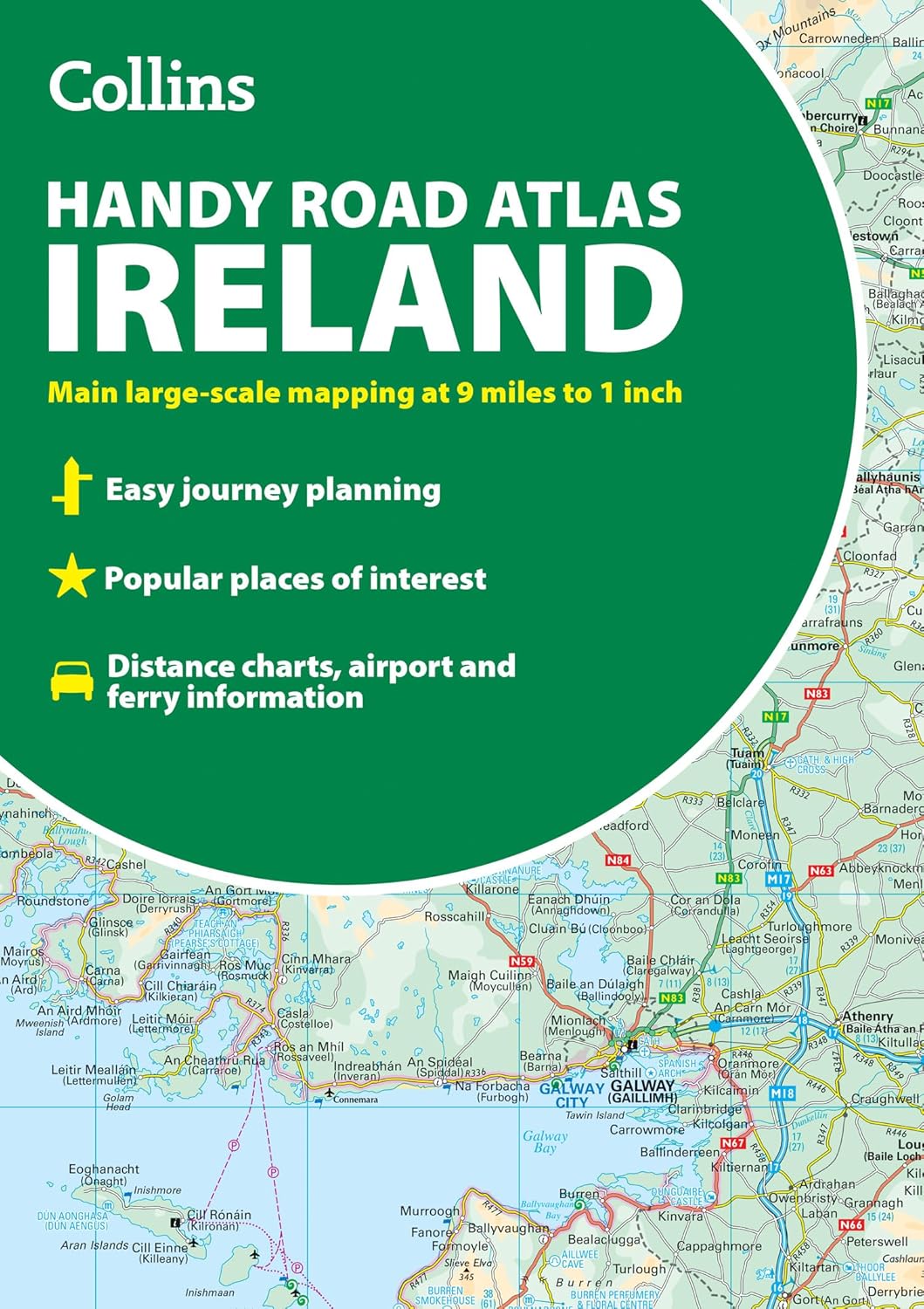 Collins Handy Road Atlas Ireland: Handy map of Ireland using clear and ...