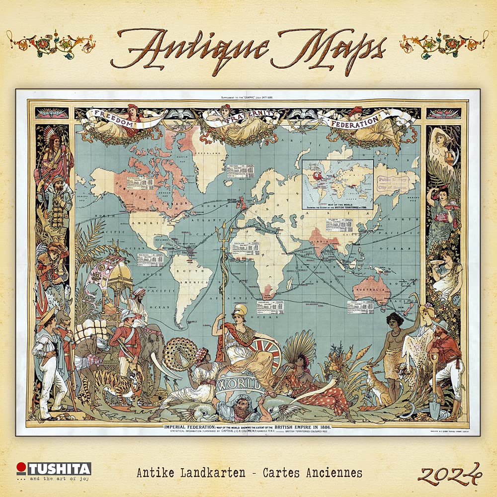 Antique Maps 2024: 9783959292351: Amazon.com: Office Products