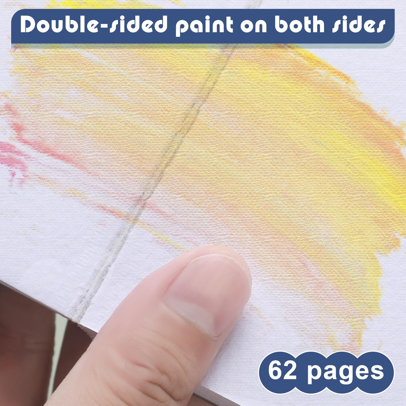 Snapklik.com : Ctosree 3 Pcs Mini Watercolor Sketchbook 3.9 X 3.9 Inch ...