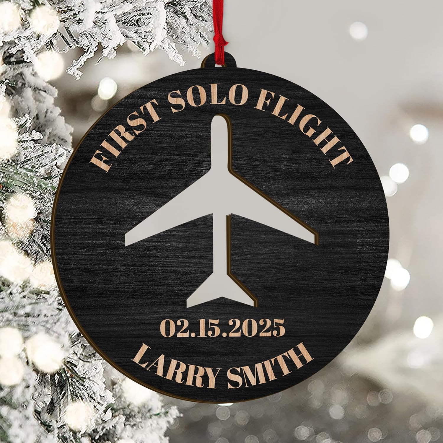 Amazon.com: Personalized Pilot Flying Ornament - Customized Name & Date ...
