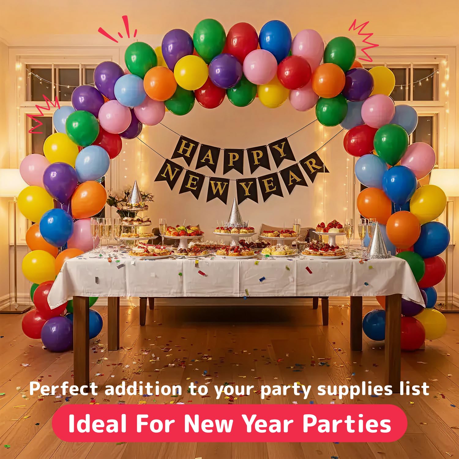 Snapklik.com : Prextex 300 Party Balloons 12 Inch 10 Assorted Rainbow ...