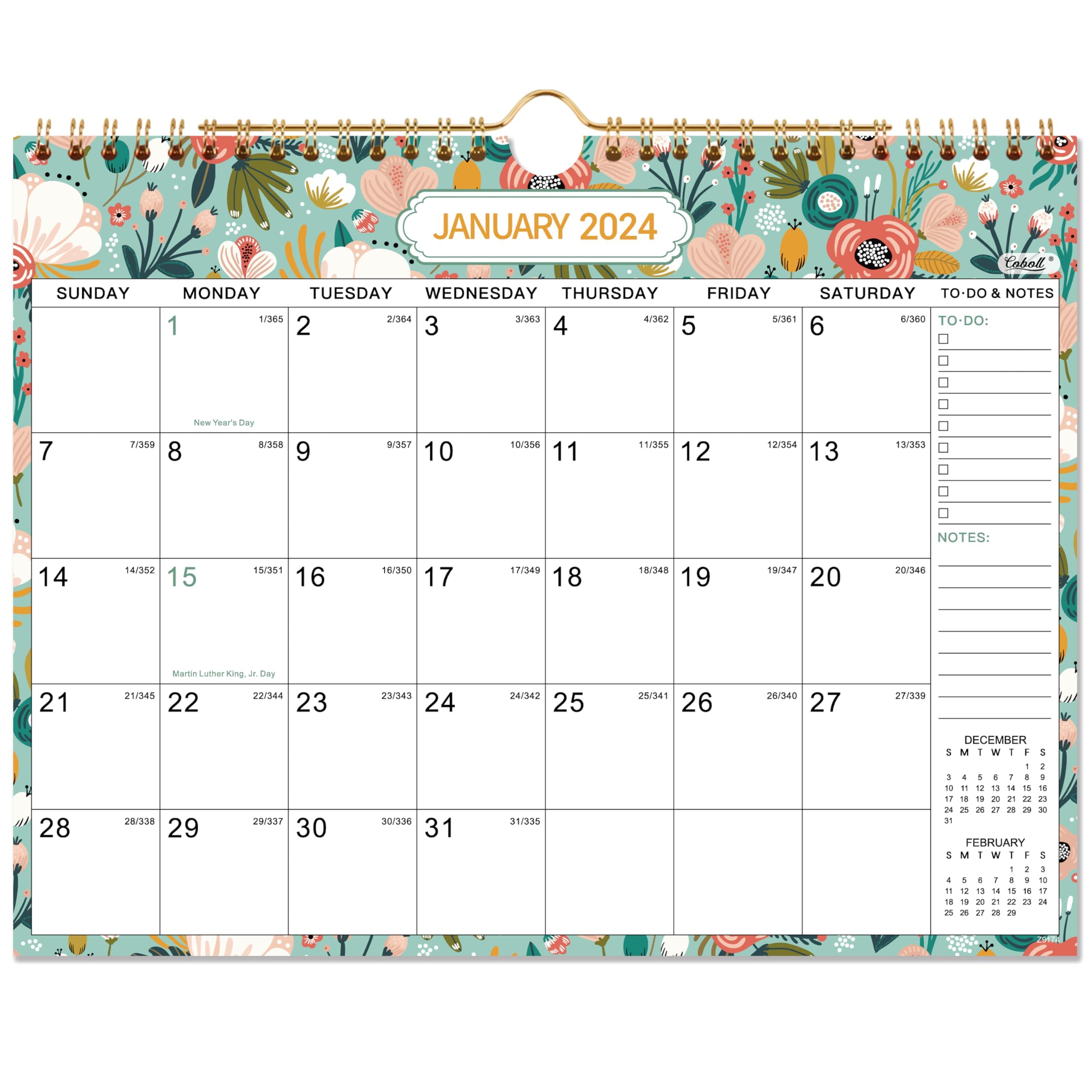 Snapklik.com : 2024 Wall Calendar - Calendar 2024, January 2024 ...