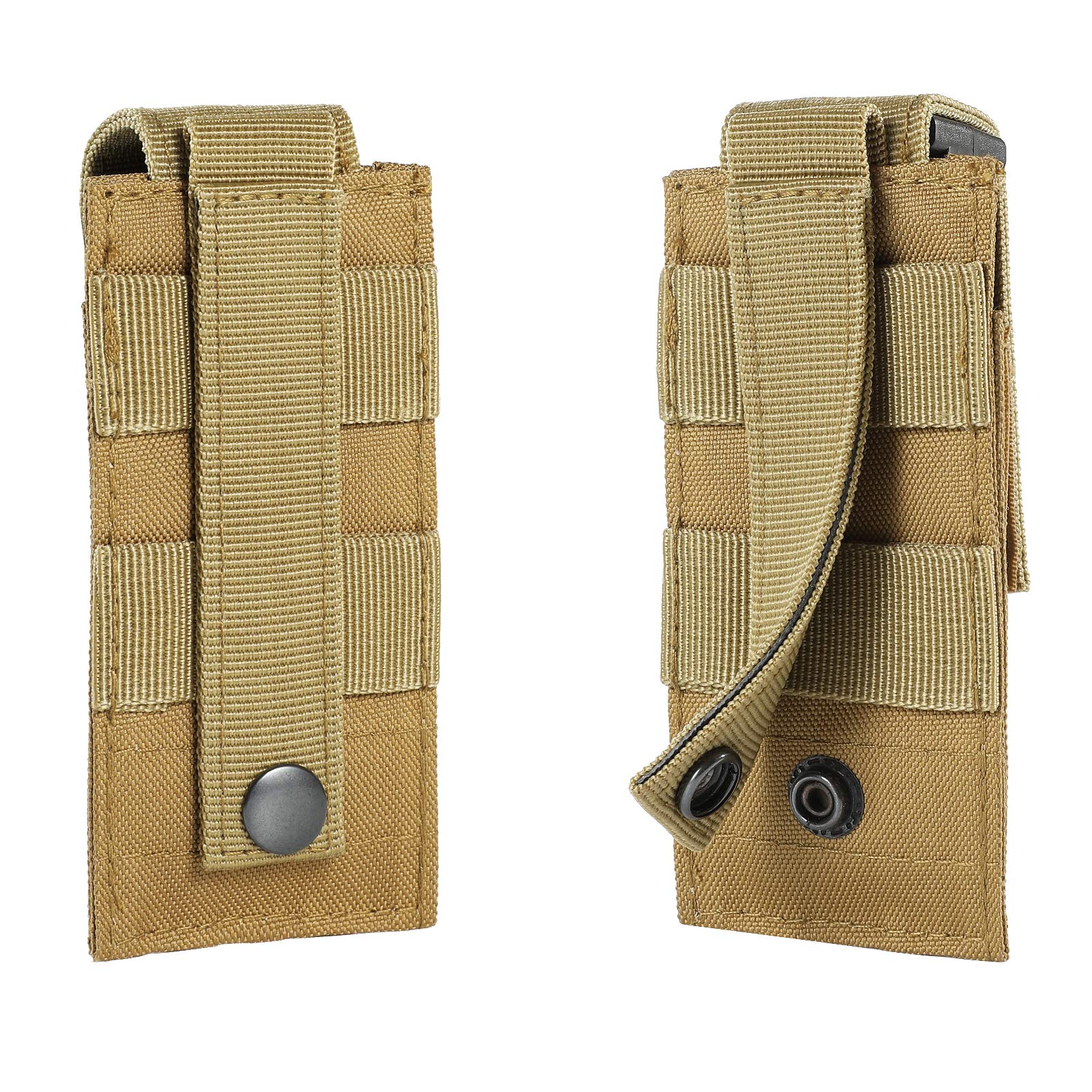 Snapklik.com : Tactical Single/Double Pistol Mag Pouch Outdoor Molle ...