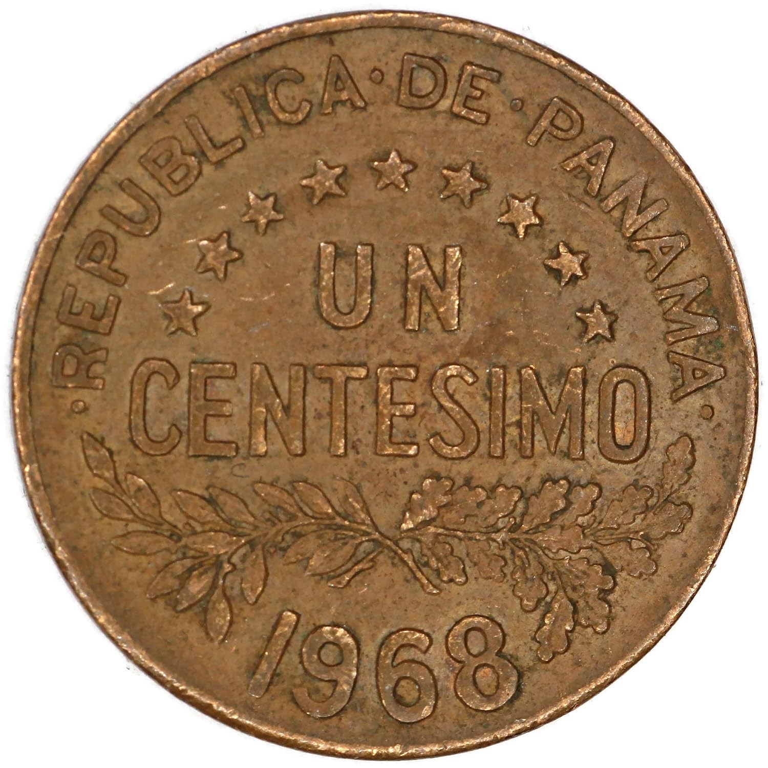 1968 PA Panama KM# 22 Bust of Chief Urraca 1 Centesimo Very Good at ...