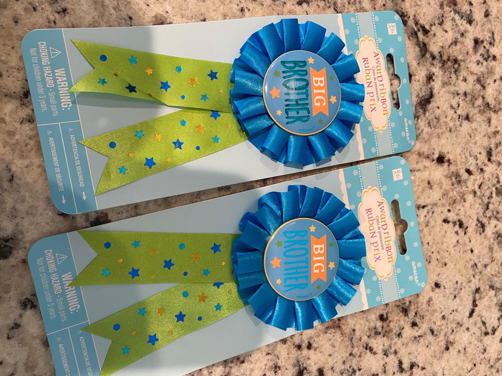 Amazon.com: Eye-catching Blue & Green Big Brother Award Ribbon - 3" x 5 ...