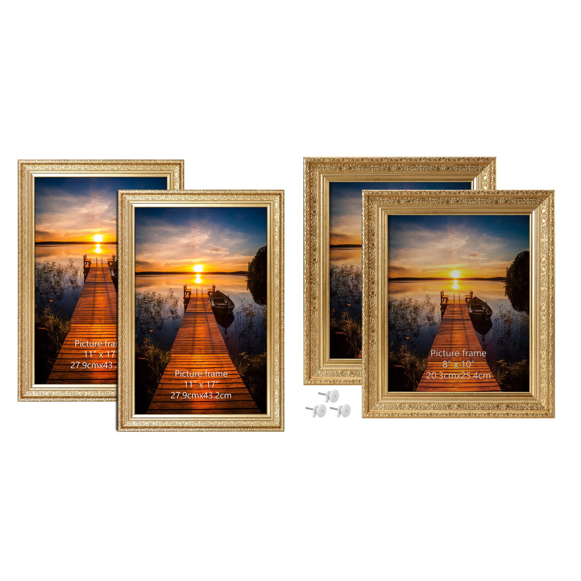 Amazon.com - Edenseelake 11x17 Picture Frame and 8x10 Picture Frame Set ...