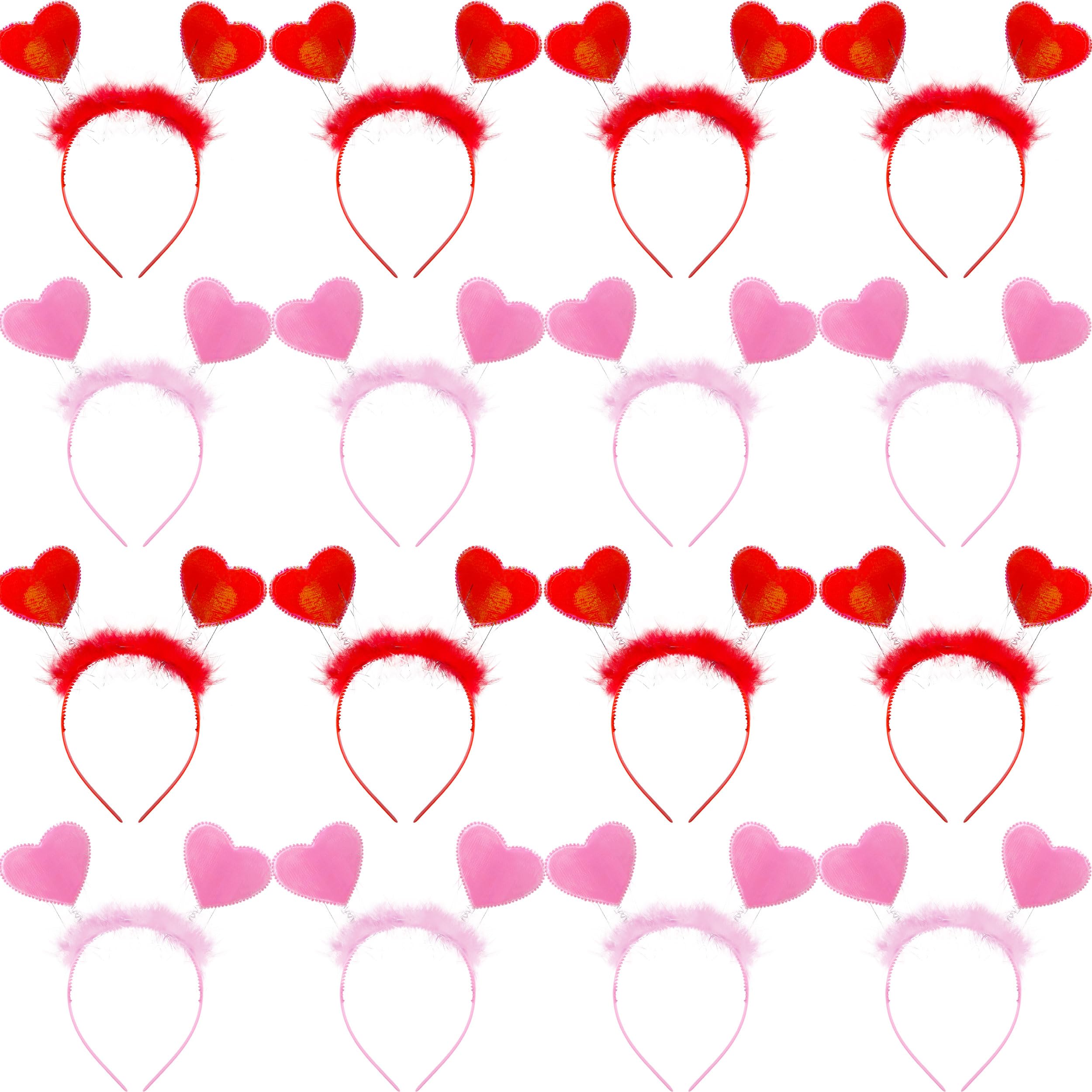 Amazon.com: Sonarun 16 Pack Valentine's Day Love Heart Head Bopper ...