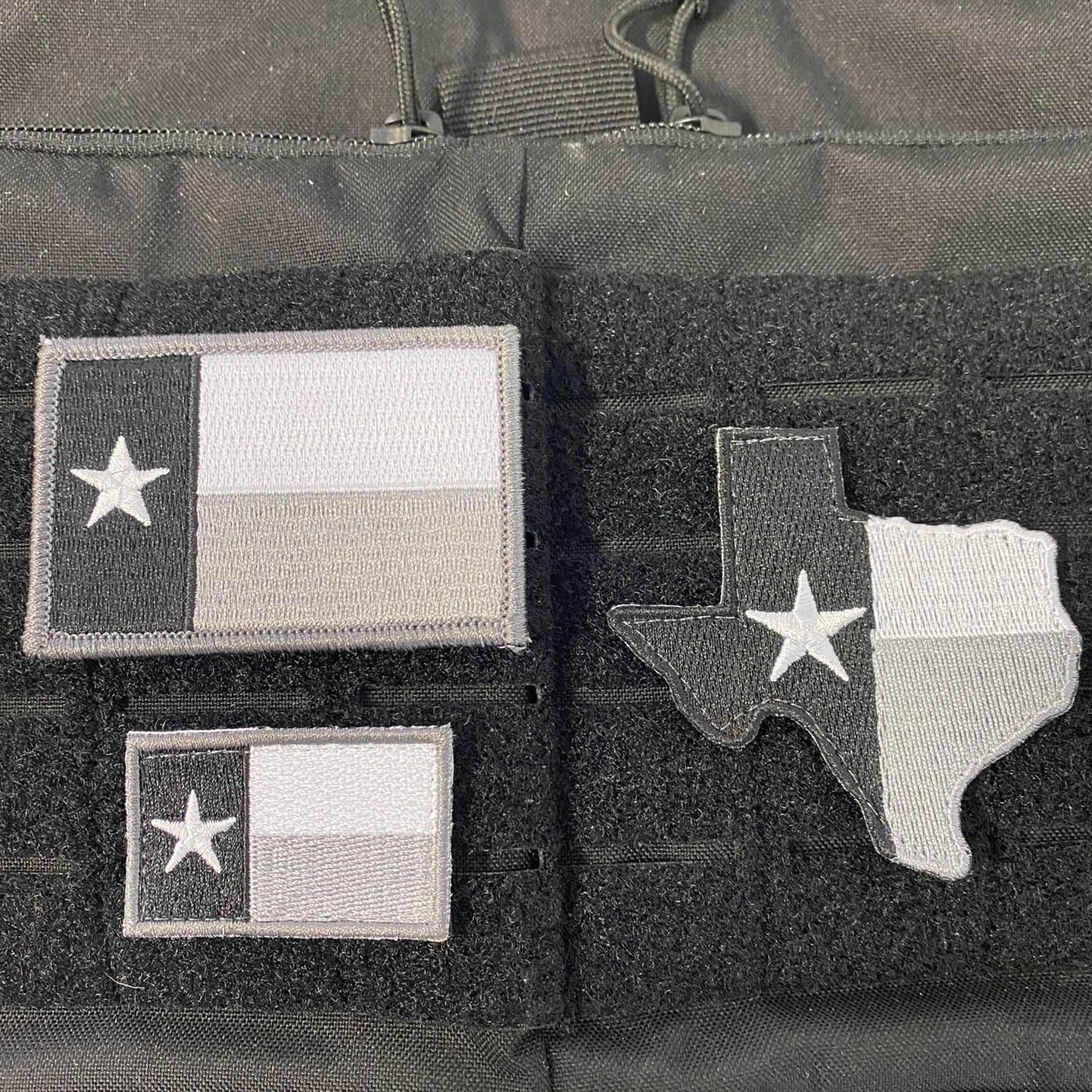 Amazon.com: Texas Flag Tactical Patch Bundle of 3 - Black/White ...
