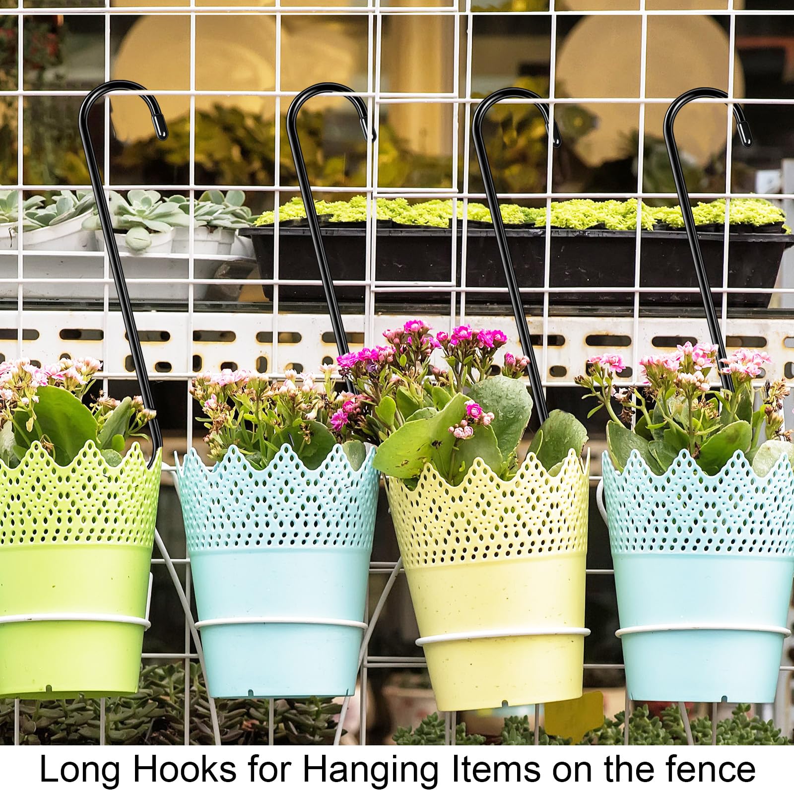 Snapklik.com : 10 Pack Extra Large S Hooks, 10 Inch Heavy Duty Long For ...