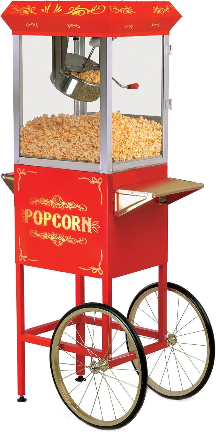 Maxi-Matic Elite Deluxe EPM-200 8 Ounce Popcorn Popper Machine with ...