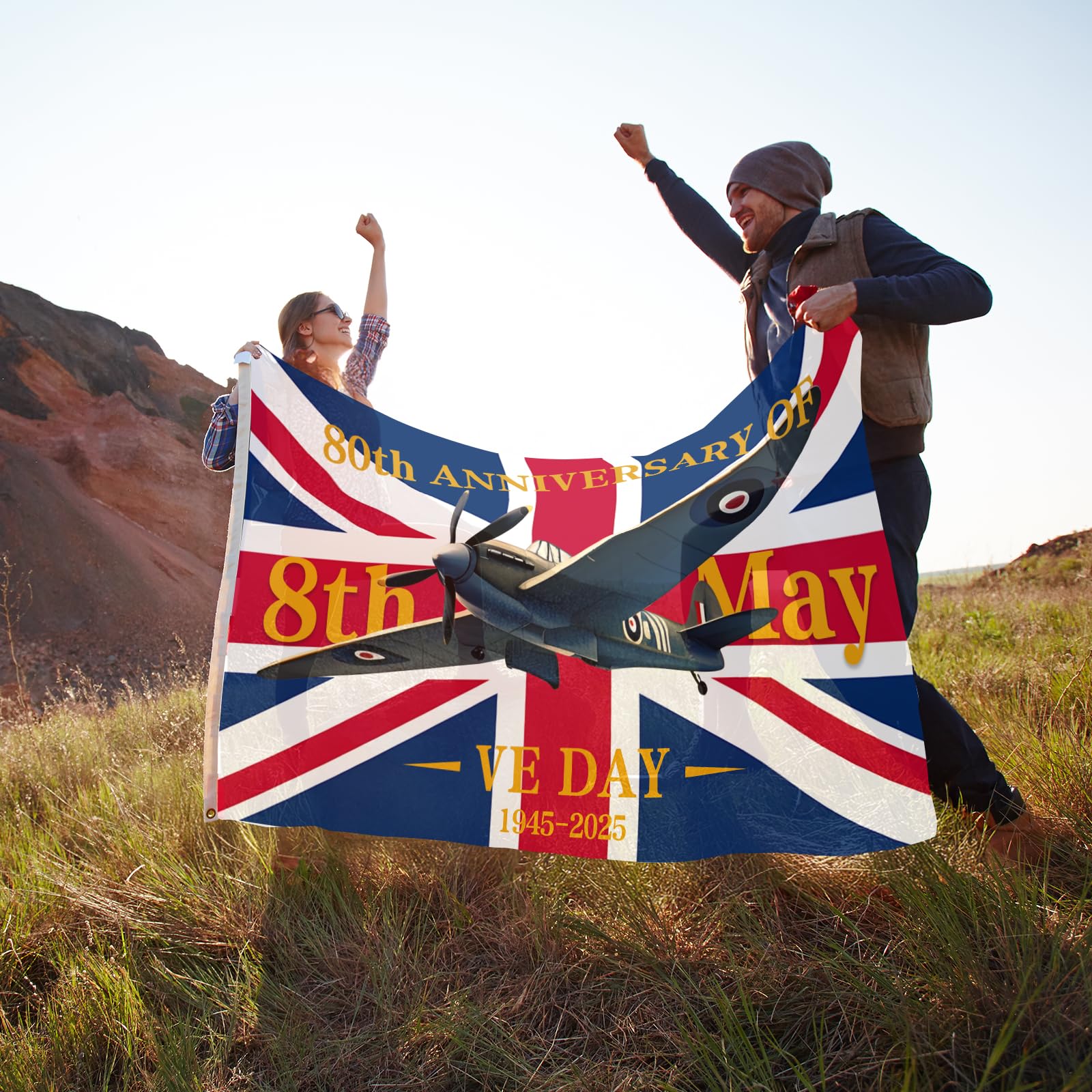 Bandiera 80 Anniversario Vj Day Bandiera VJ Day 80° Anniversario 0,9x1 ...
