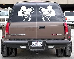 Amazon.com: Truck Back Window Deer Hunting Car Vinyl Graphics SUV Will ...