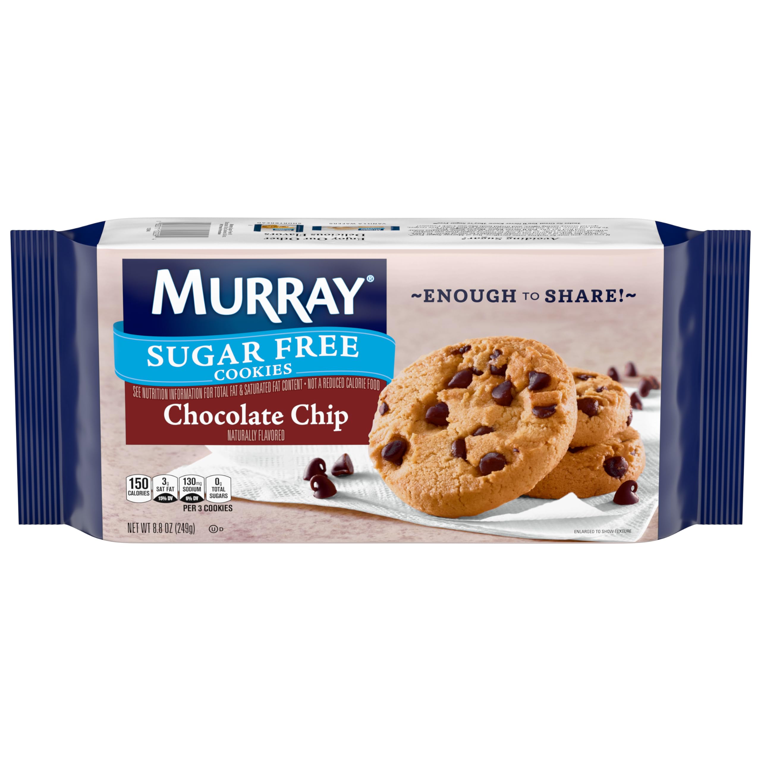 Amazon.com: Murray Sugar Free Cookies, Chocolate Chip, 8.8 Ounce Tray ...