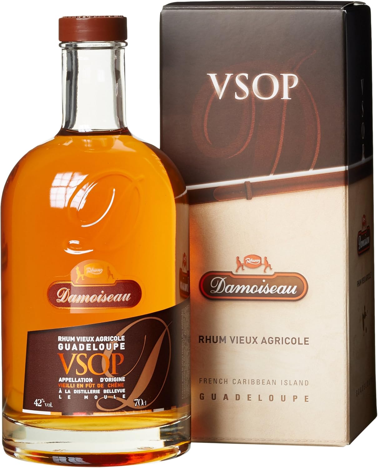 Damoiseau Vieux VSOP mit Geschenkverpackung Rum (1 x 0.7 l) : Amazon.de ...