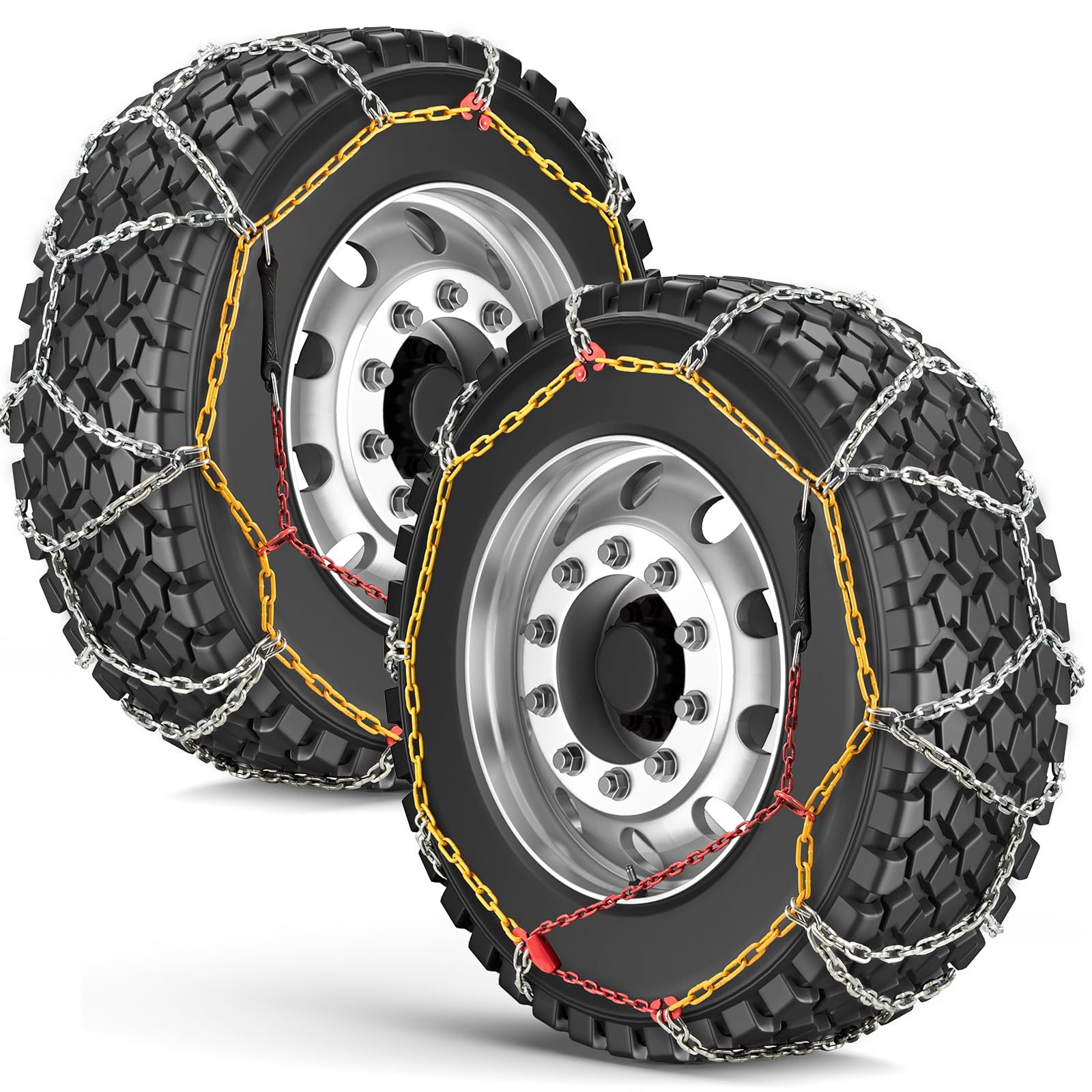 Amazon.com: Diluculo Snow Chains,Tire Chains for Car Pickup Suv Truks ...