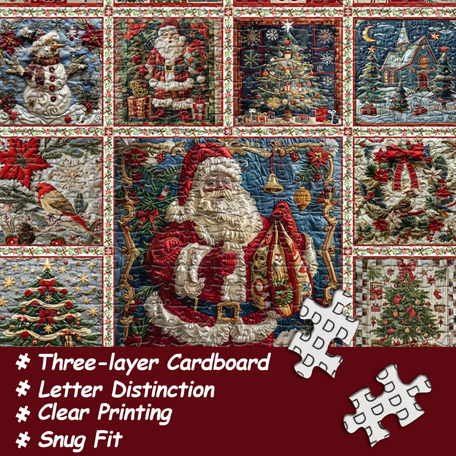 Snapklik.com : Vintage Christmas Puzzles For Adults 1000 Pieces, Unique ...