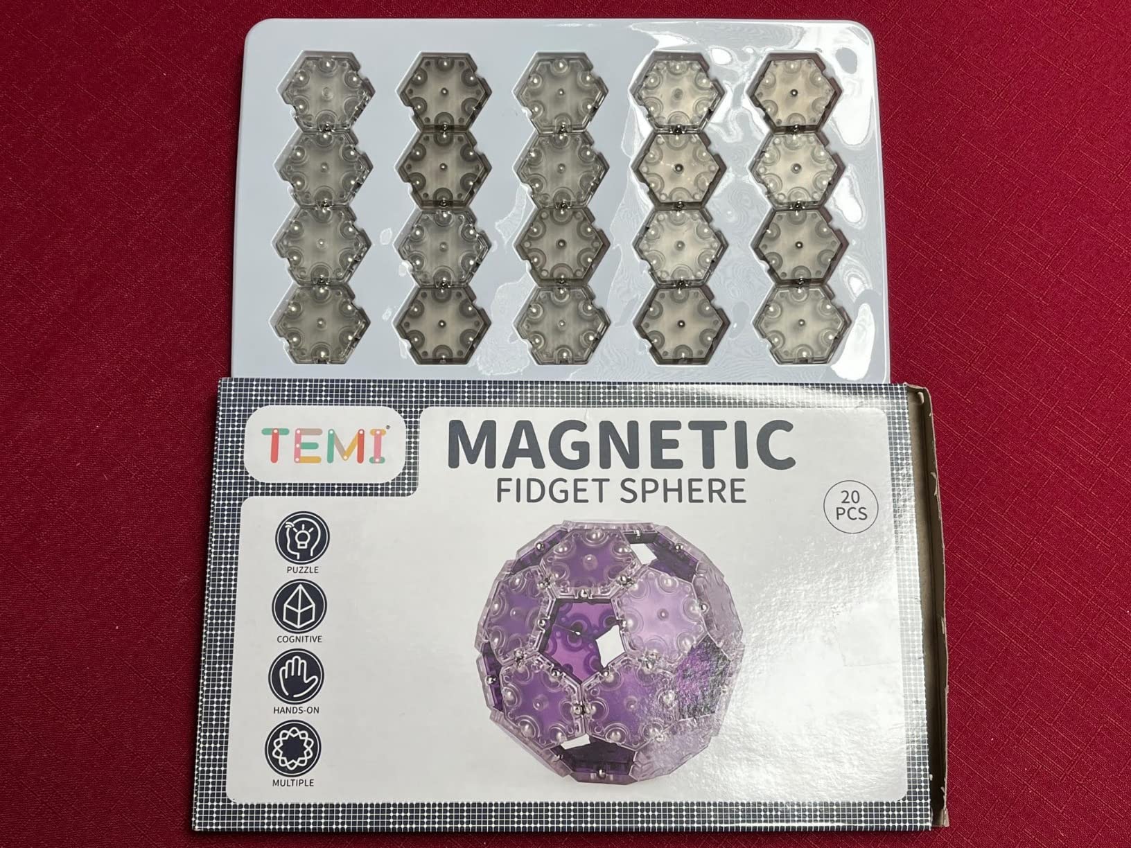 $7/mo - Finance Fidget Sphere Toys of 20-Piece Set Hexagons Fun ...