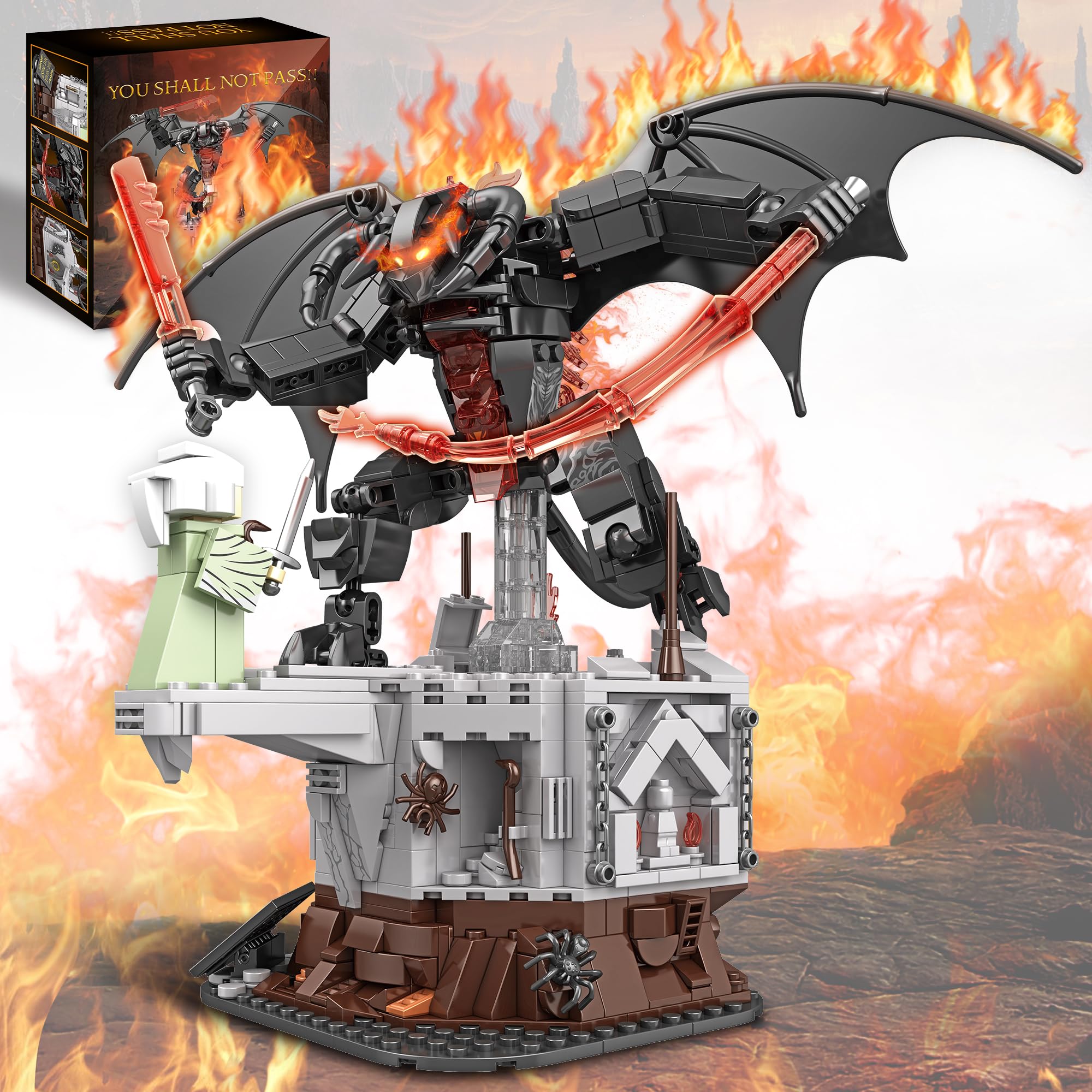Amazon.com: The King of The Magic Rings Devil Building Set for Adults ...