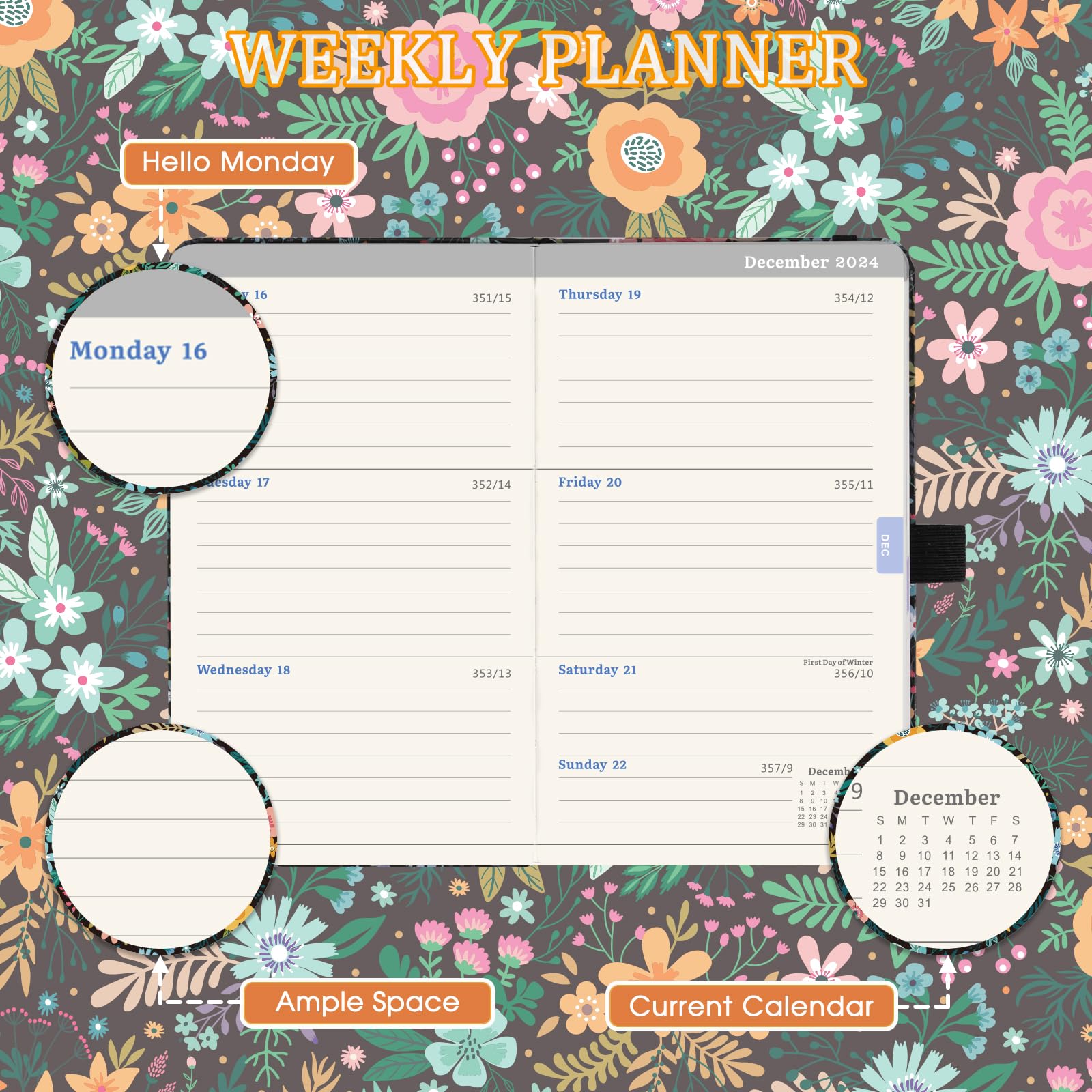 Snapklik.com : 2024-2025 Pocket Planner - Weekly & Monthly Calendar ...