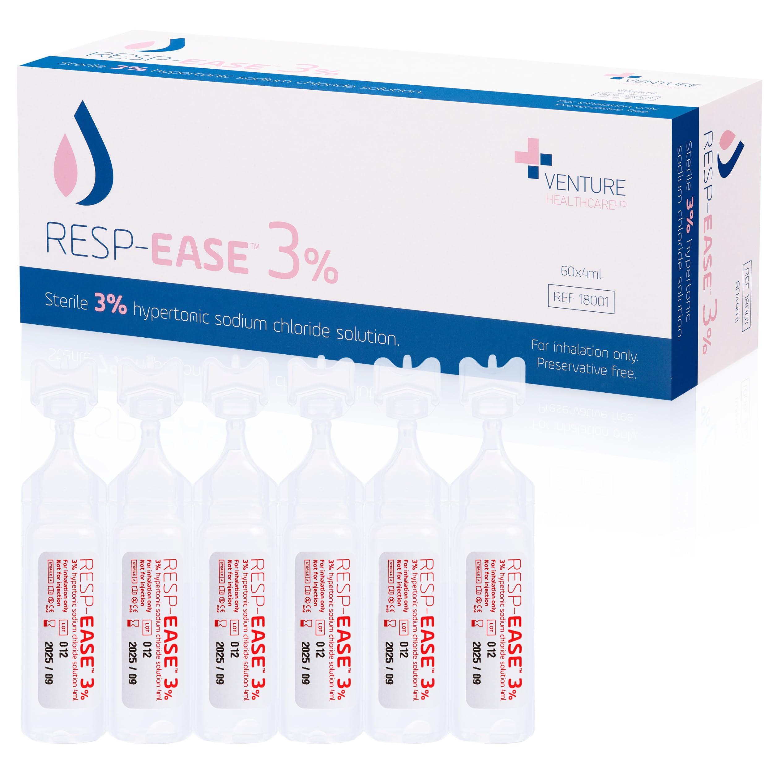Resp Ease 3 Sterile Hypertonic Saline Solution For Inhalation Via ...
