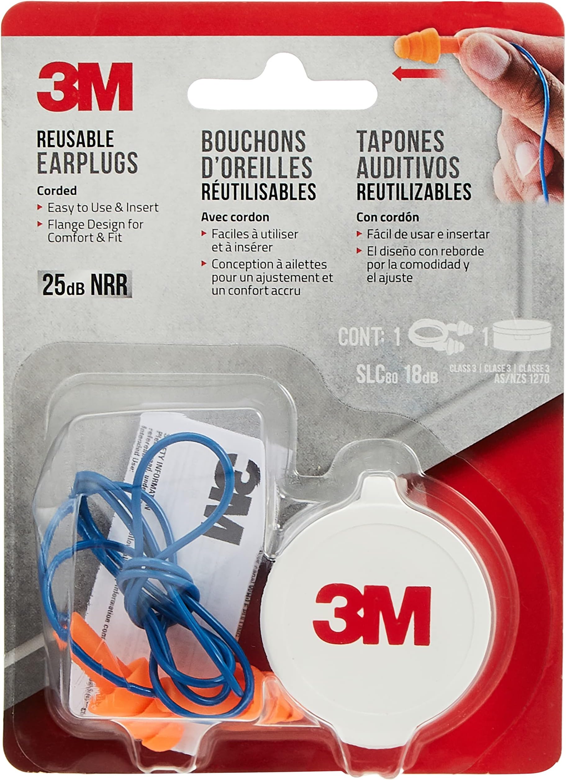3M 1100 Bouchons d'oreille en mousse : Amazon.ca: Santé et Soins personnels