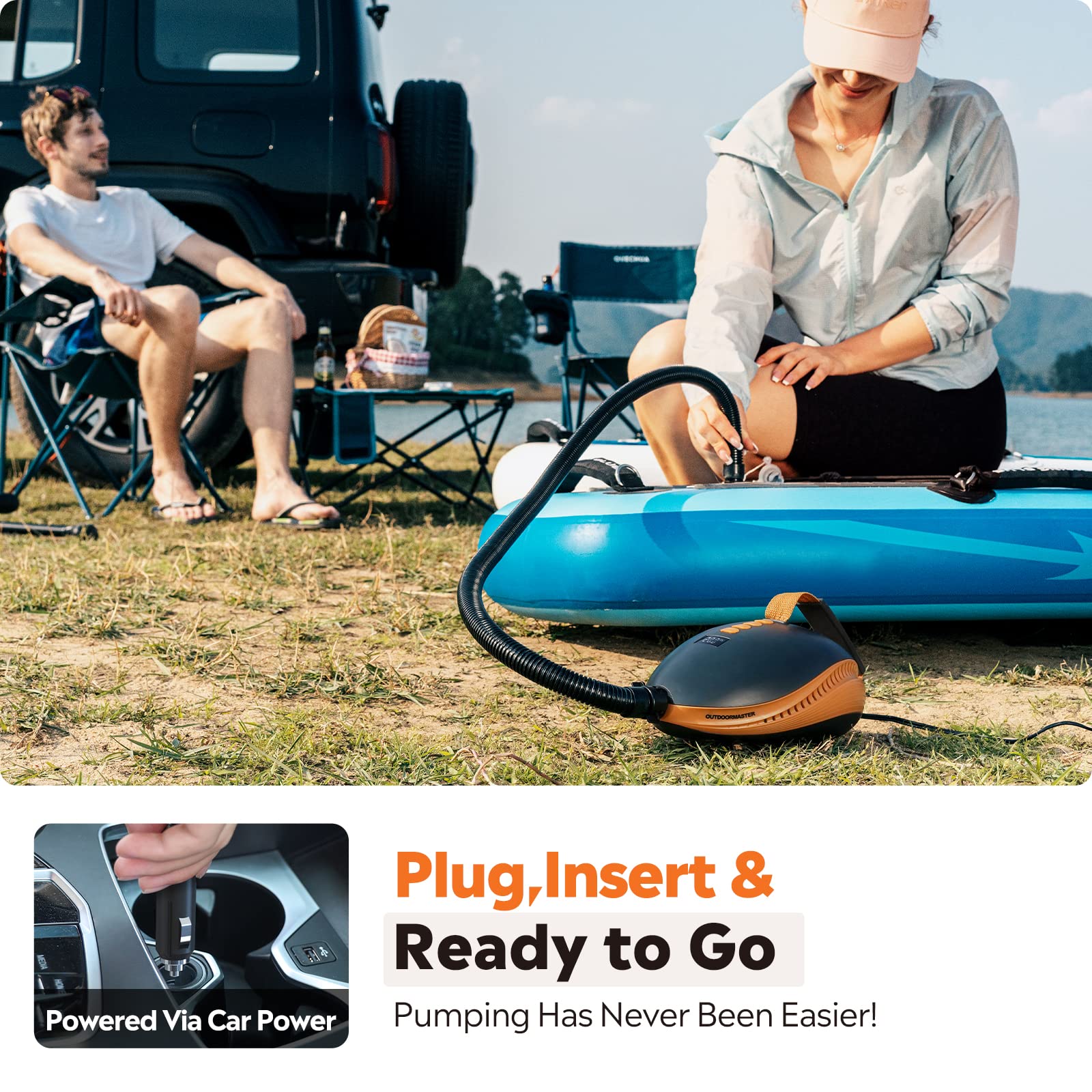 Snapklik.com : OutdoorMaster 20PSI High Pressure Paddle Board Pump ...