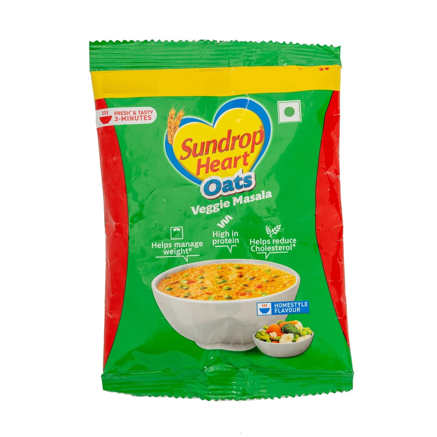 Sundrop Heart Oats-Veggie Masala- 38g 38 gm Pack : Amazon.in: Grocery ...