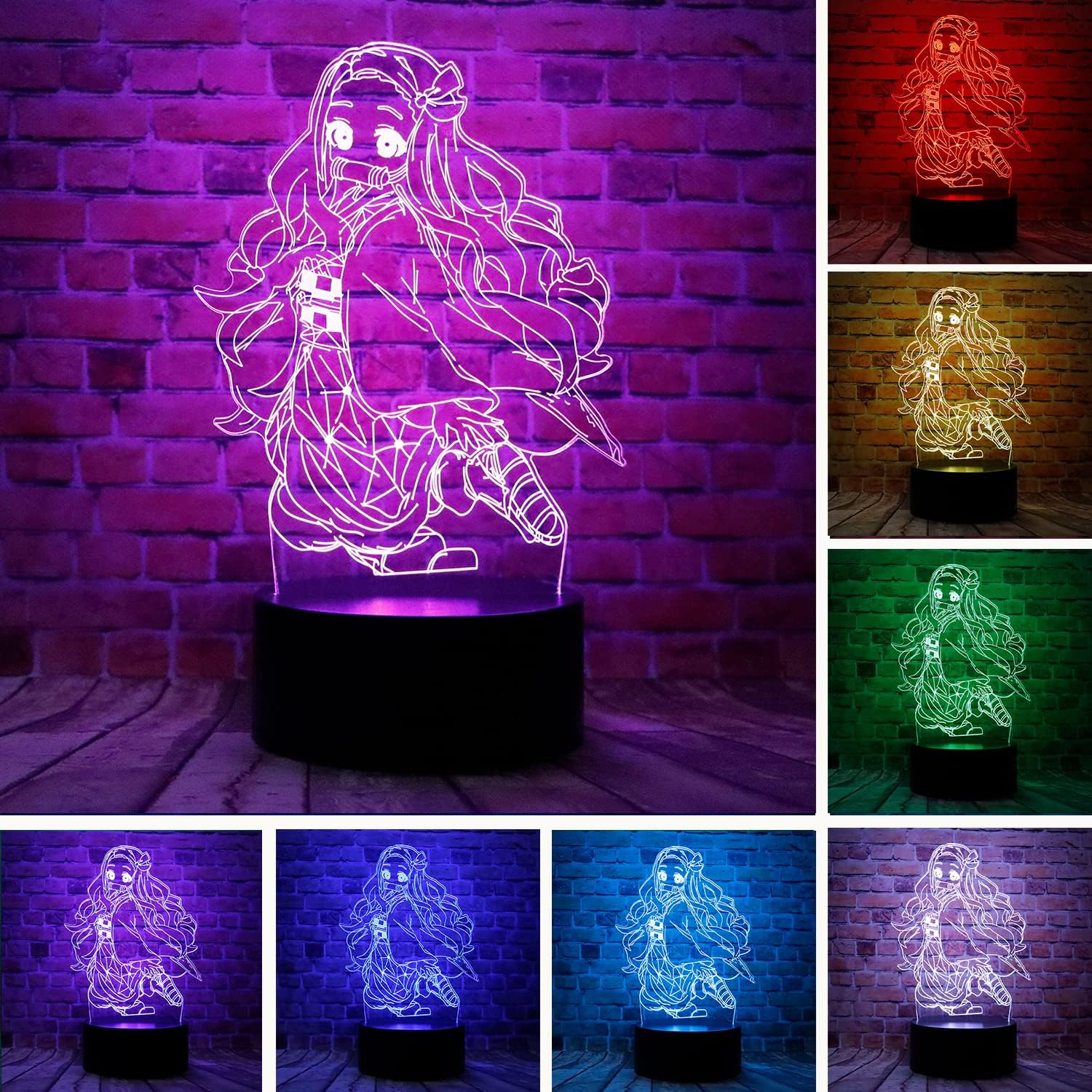 Otaku Lamps Naruto Hokage Naruto – Anime Night Light, 16 Color RGB LED ...