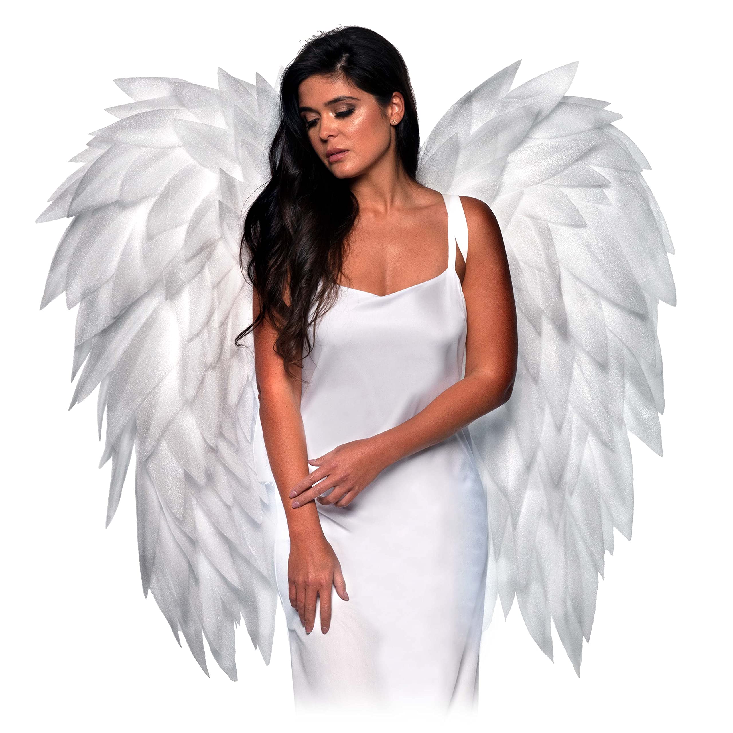 Amazon.com: UNDERWRAPS Large Costume Foam Angel Wings - Adult Huge Foam ...