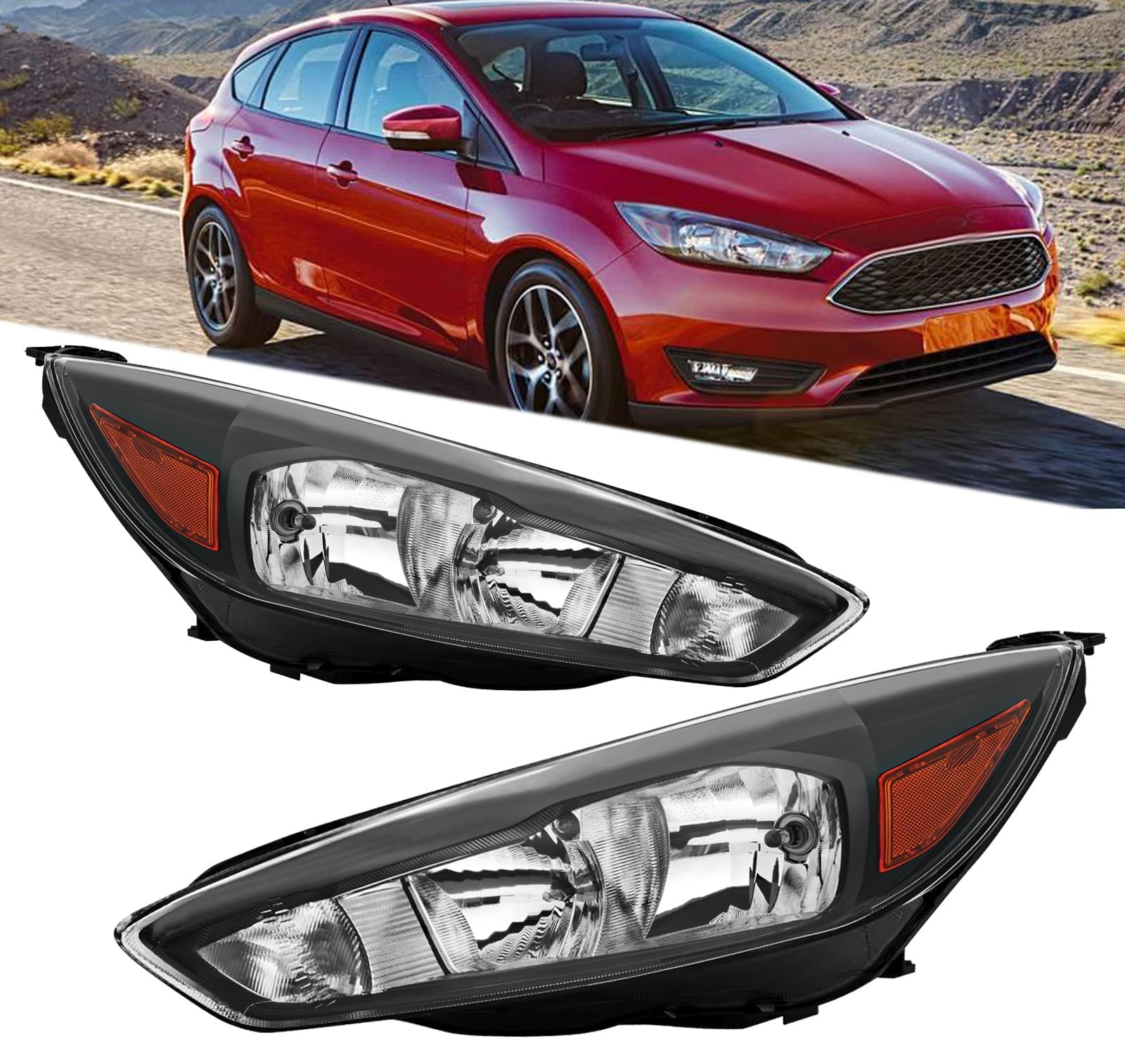 Amazon.com: AKKON - Fits 2015-2018 Ford Focus S | SE | ST Model ...