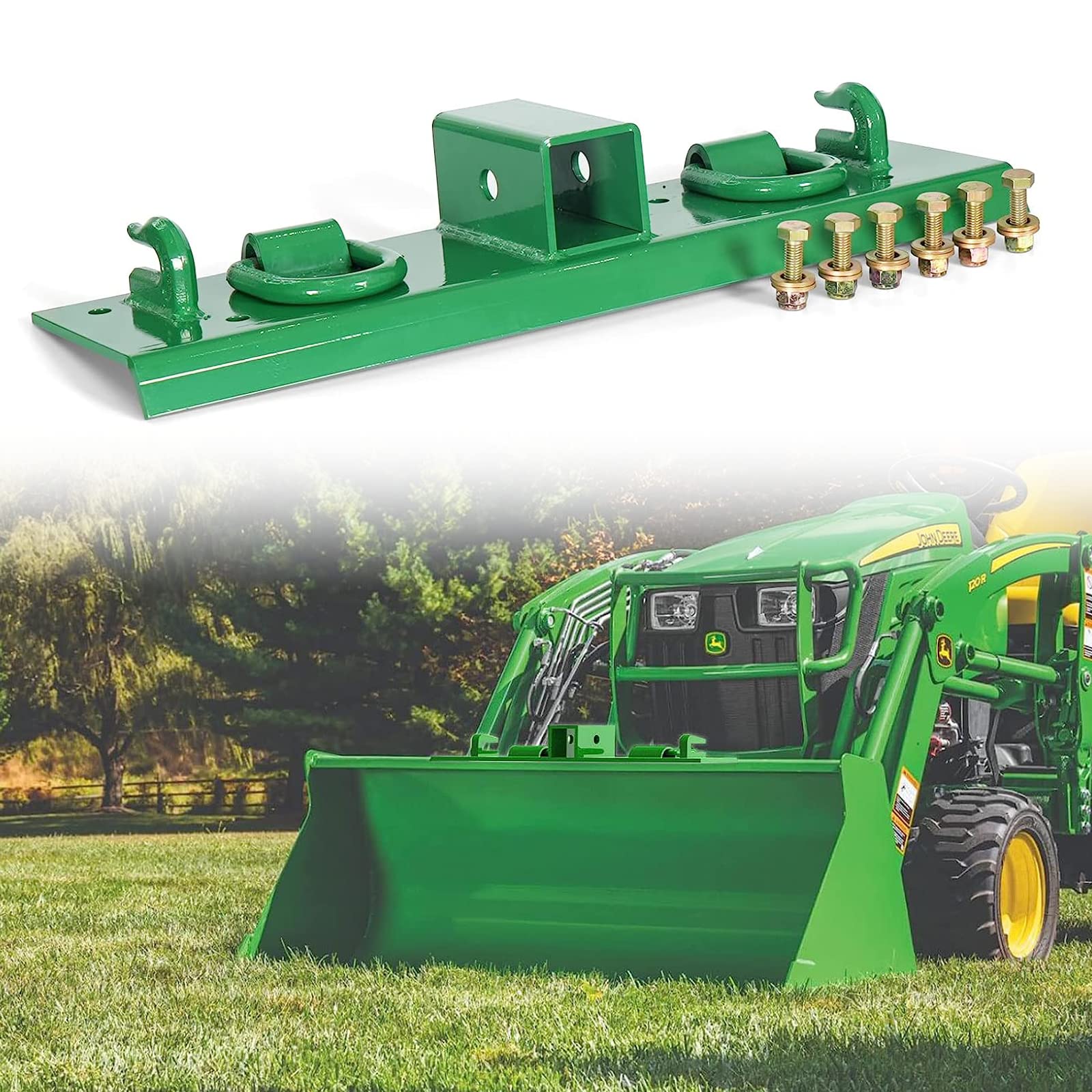 Maureen Tractor Bucket Hooks Bolt on with 2" Receiver fit for John ...