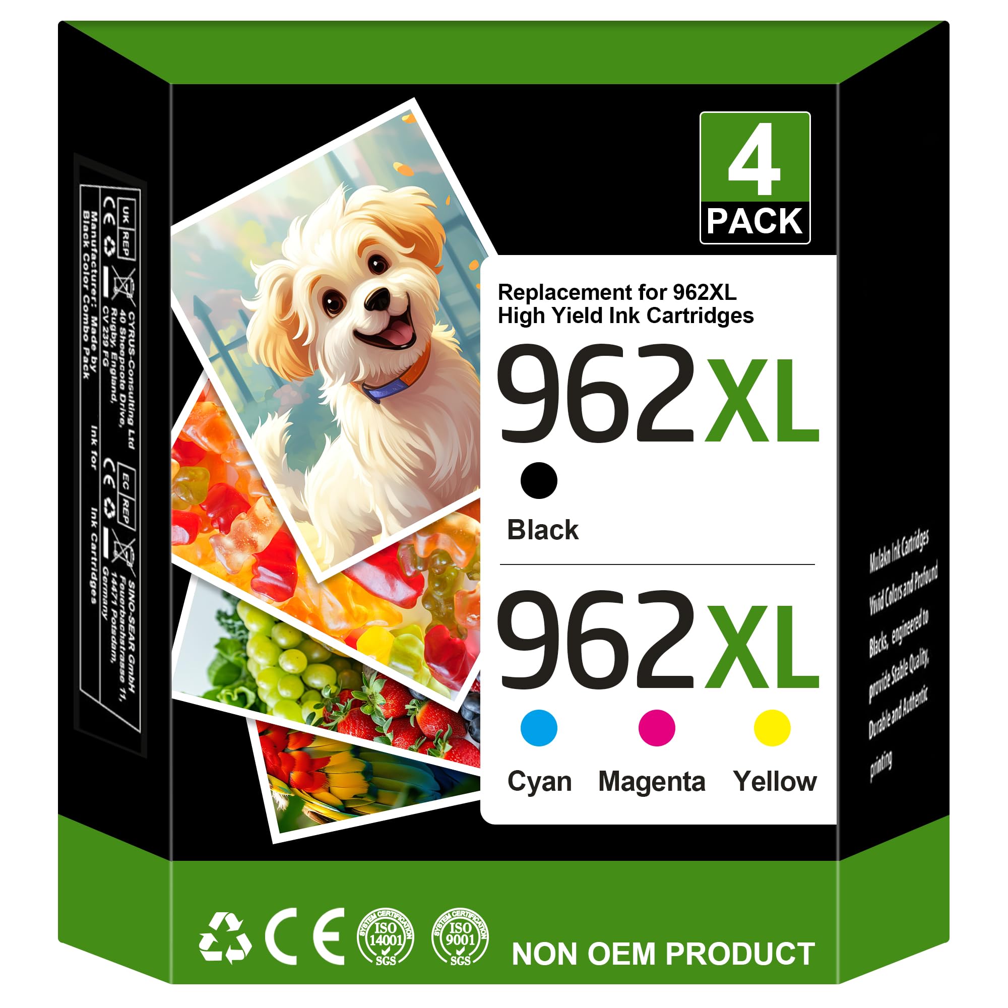 Amazon.com: Inkstellar 962XL 962 XL Ink Cartridges Combo Pack for ...