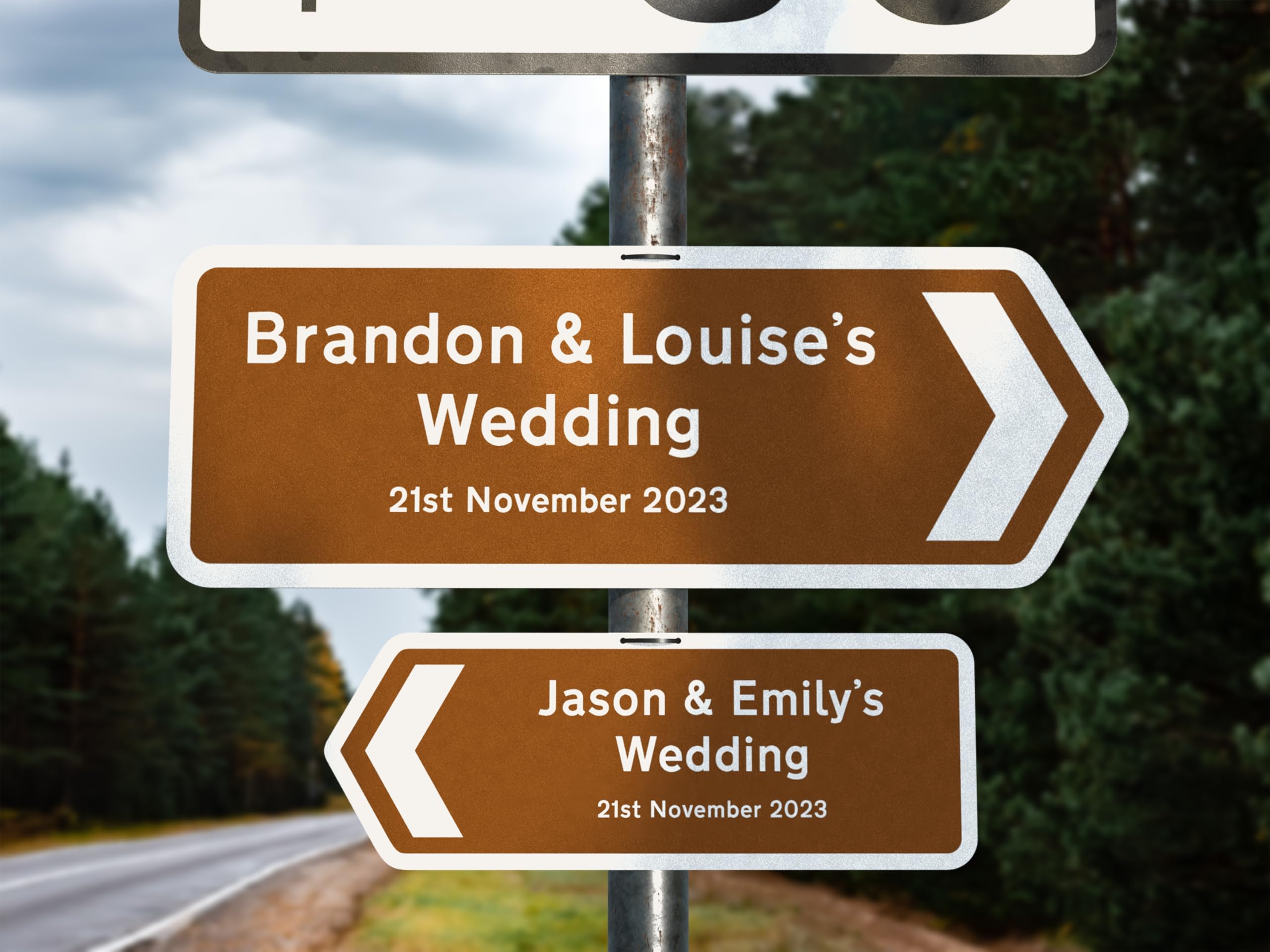 London Street Sign Wedding Quirky Cool Street Party & Spring Flower