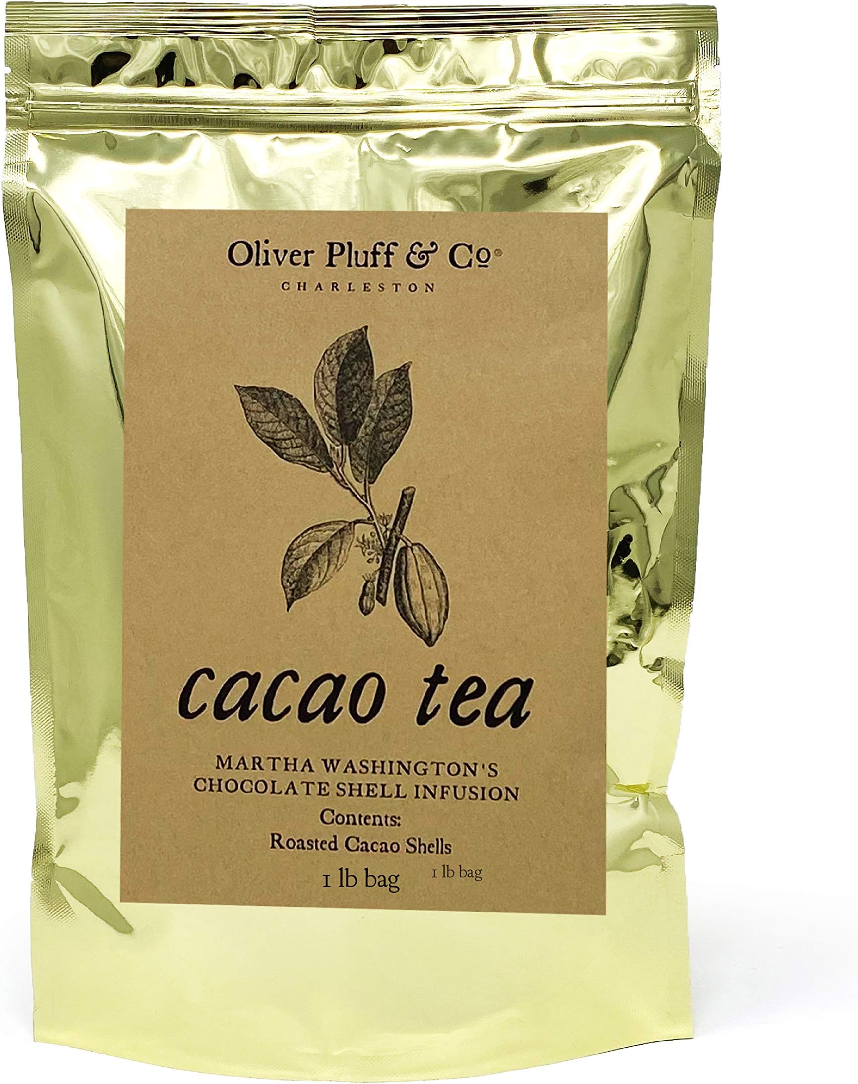 Amazon.com : Oliver Pluff & Co. Martha Washington’s Cacao Shell Tea ...