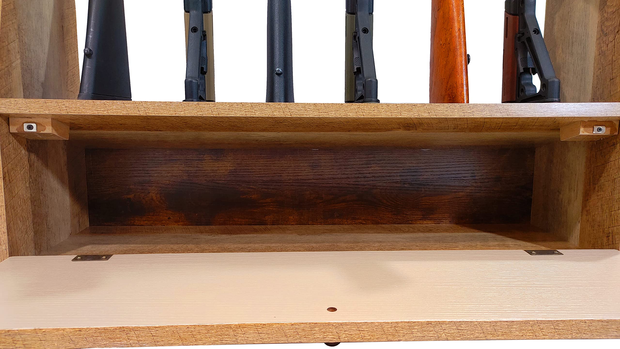 Snapklik.com : Old Cedar Outfitters Distressed Wood 6 Capacity Rifle ...