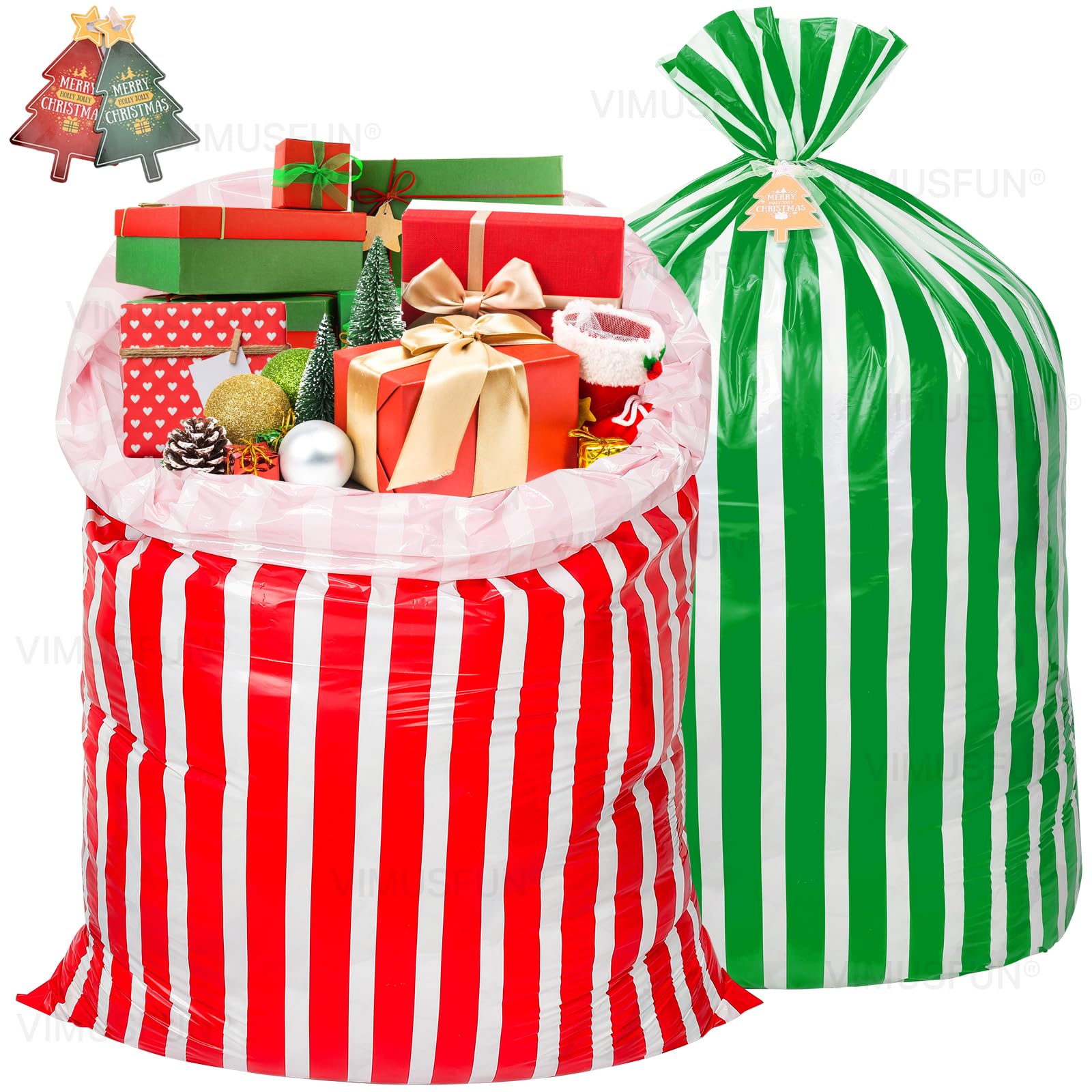 Amazon.com: Large Christmas Gift Bags, 2PCS 56"X 36" Jumbo Extra Large ...