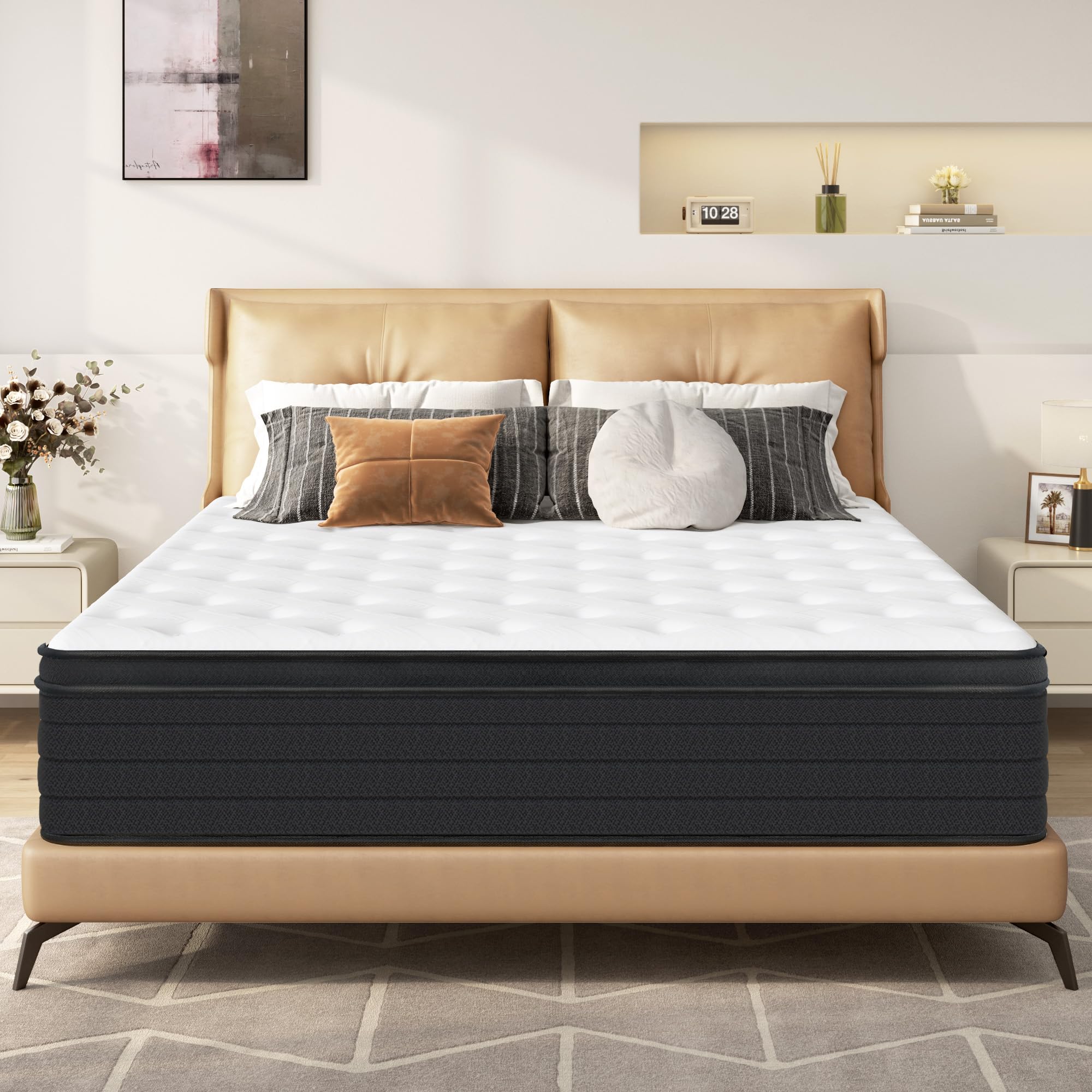 Amazon.com: SogesGame Twin Mattress,12 Inch Hybrid Mattress in a Box ...