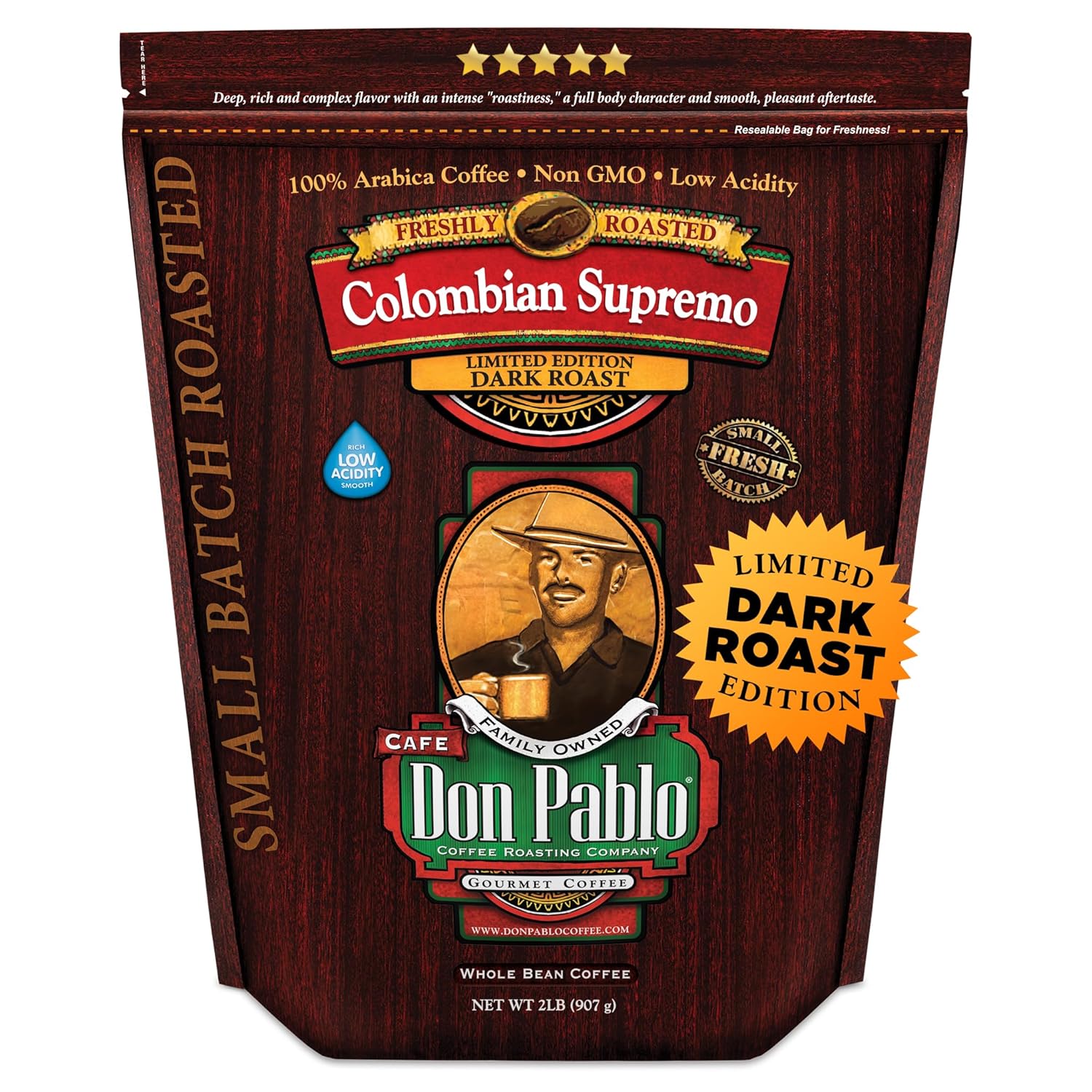 Amazon.com : Don Pablo Colombian Supremo - Limited Edition Dark Roast ...