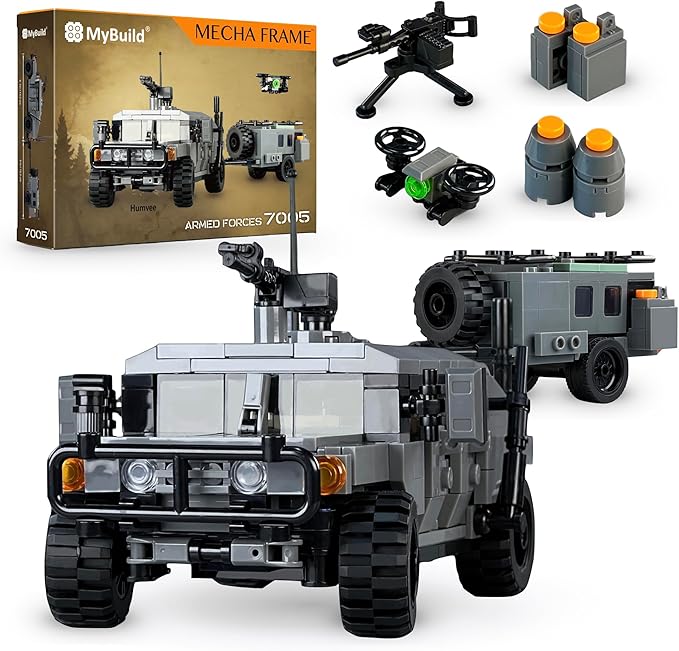 Amazon.co.jp: MyBuild (マイビルド) 武装部隊 7005 トレーラー付ハンヴィー ブロック 組み立てセット 対象年齢14 ...