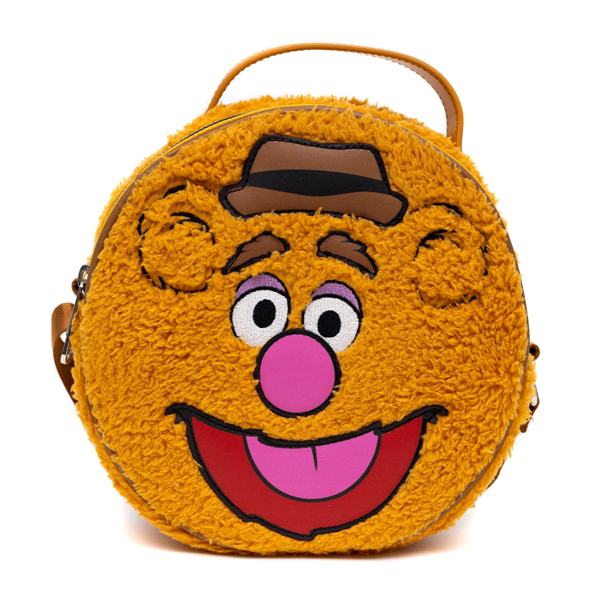 Disney Bag, Crossbody, Round, The Muppets Fozzie Bear Face Character ...
