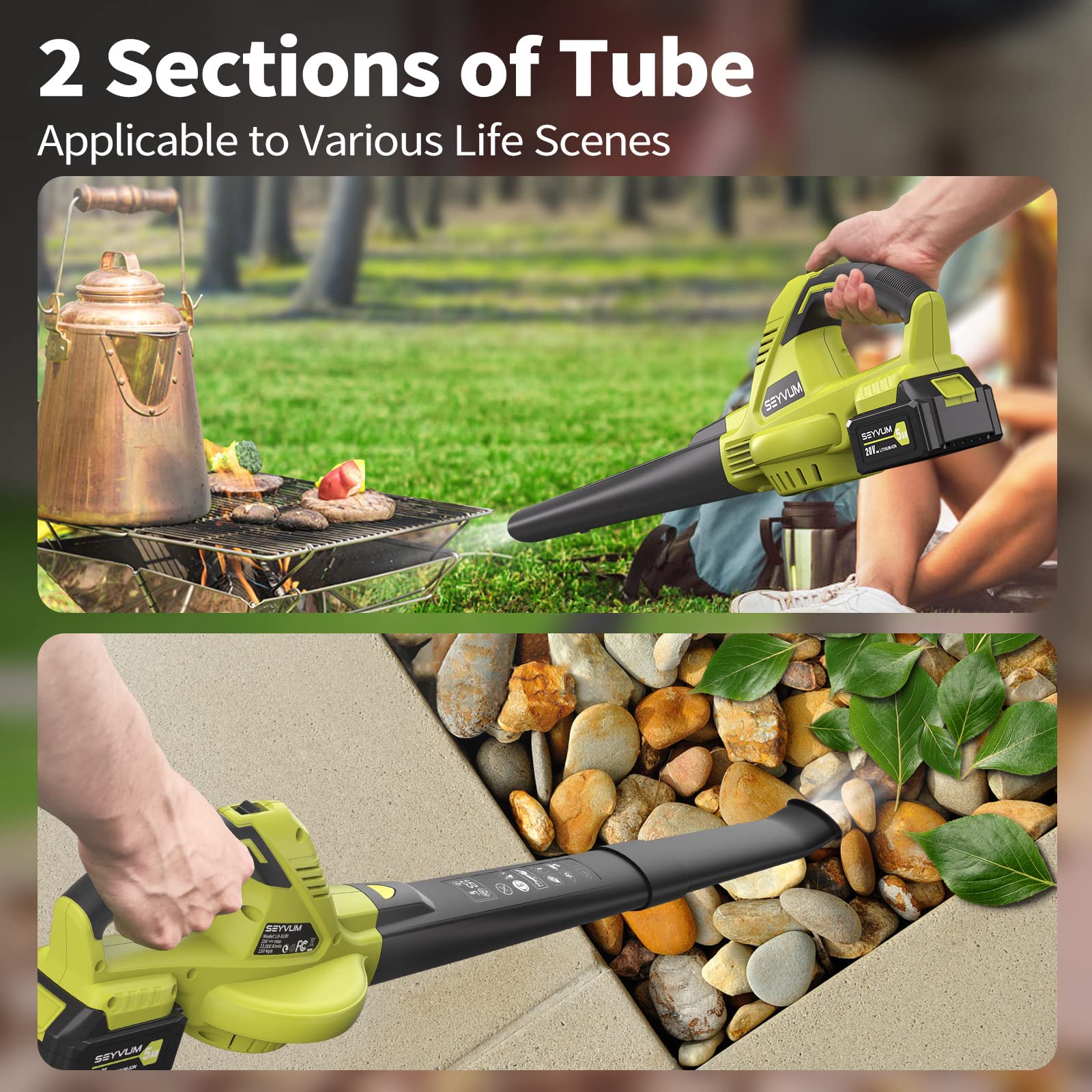 Leaf Blower, SEYVUM 20V 5.0 A...B0BPC5DXTM | Encarguelo.com