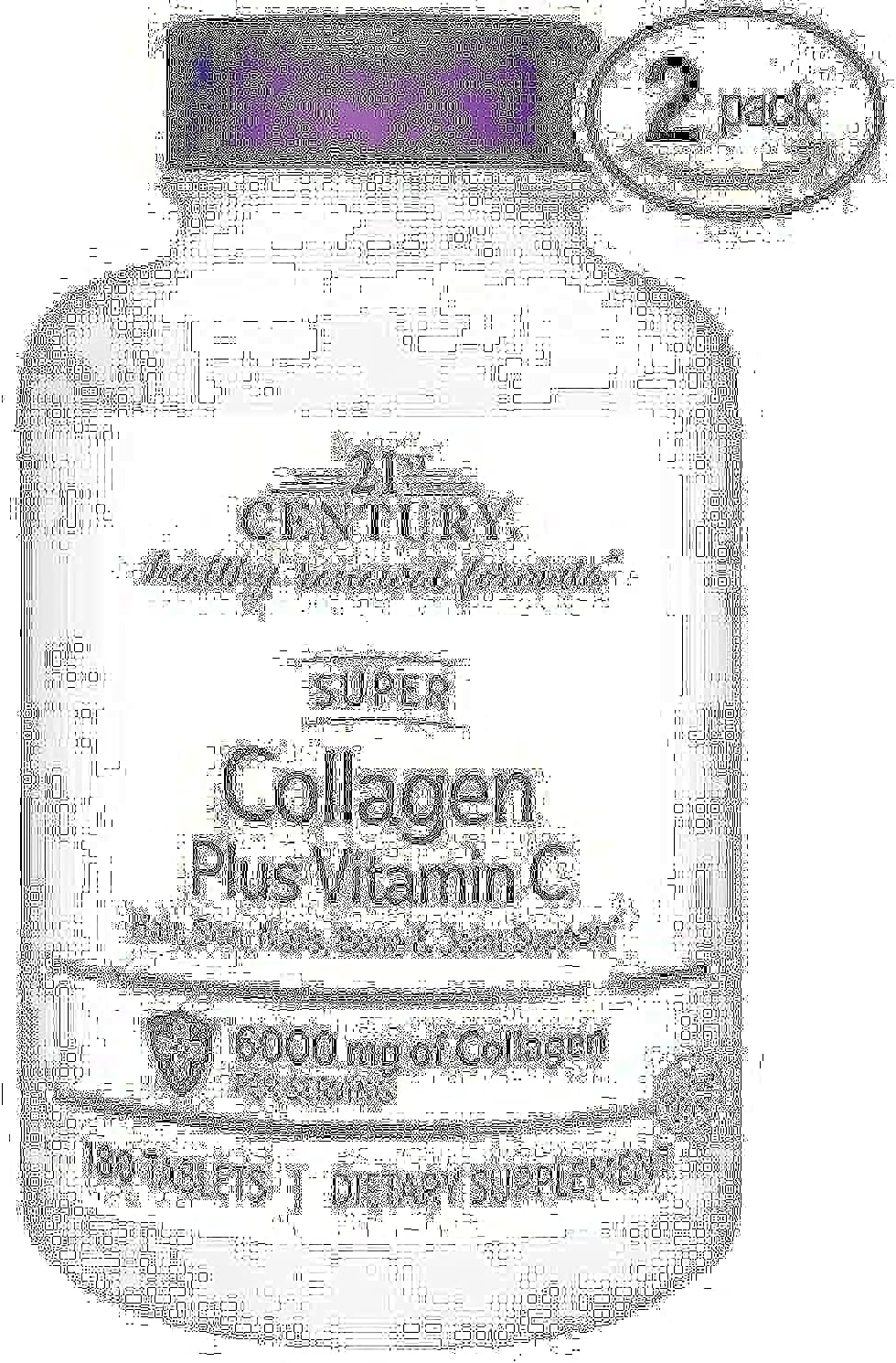 Amazon.com: 21st Century Super Collagen Plus Vitamin C Tablets, 180 ...