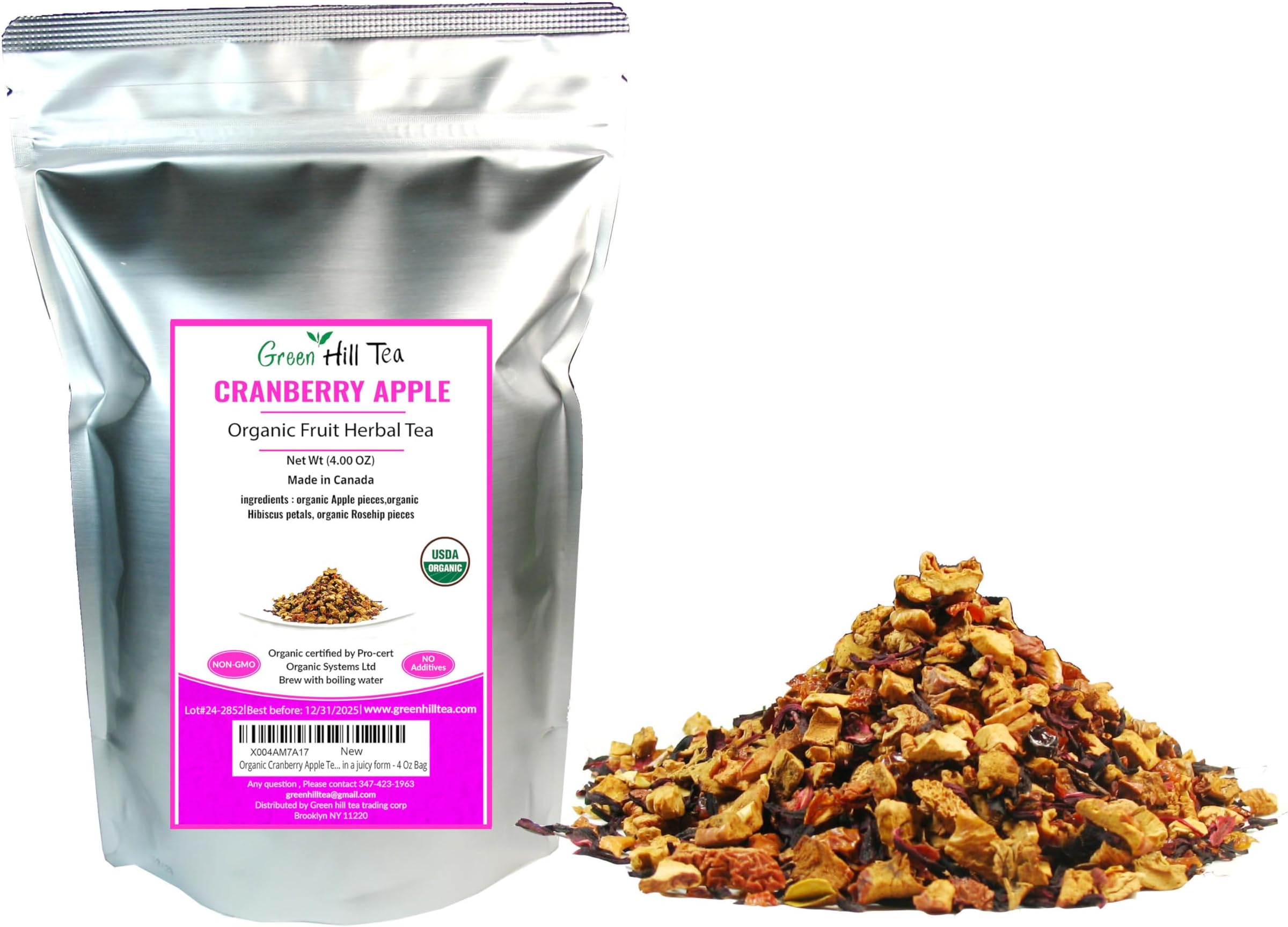 Amazon.com : Organic Cranberry Apple Tea, Storehouse of benefits, can ...