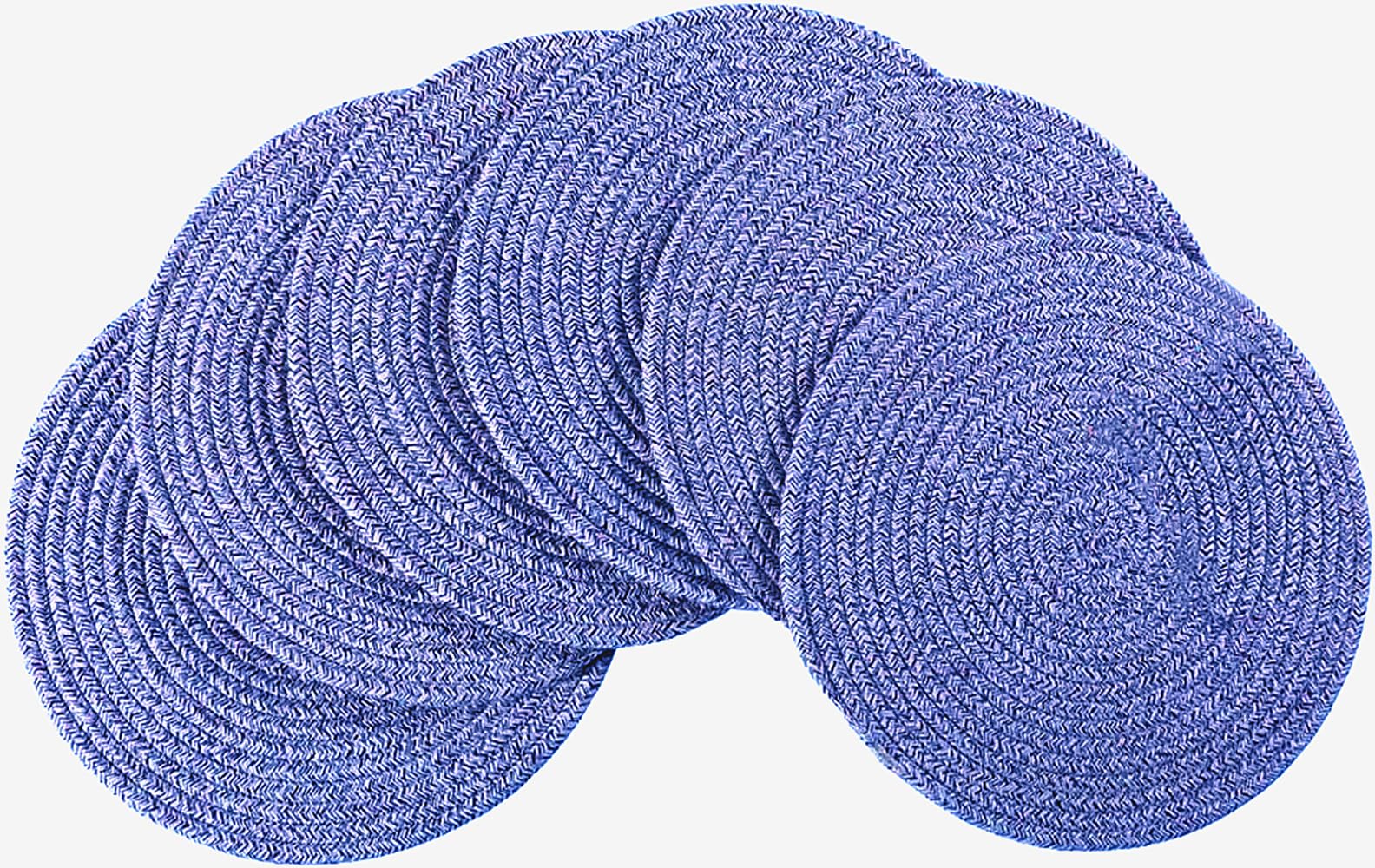 Amazon.com: WENFOME 6 Pack Woven Placemats Large Table Mats, 13.8 ...